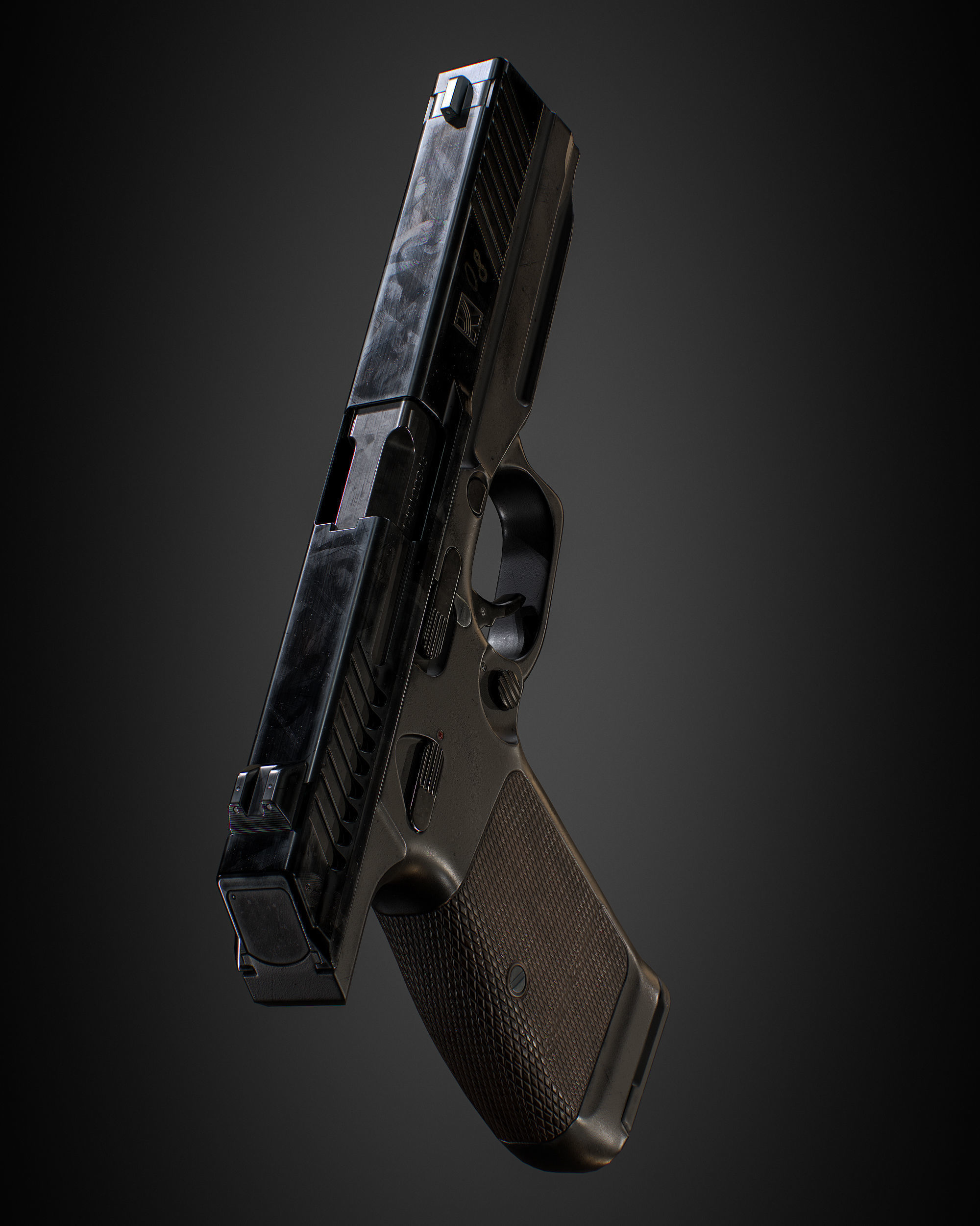 3D model PL 14 Lebedev pistol VR / AR / low-poly | CGTrader
