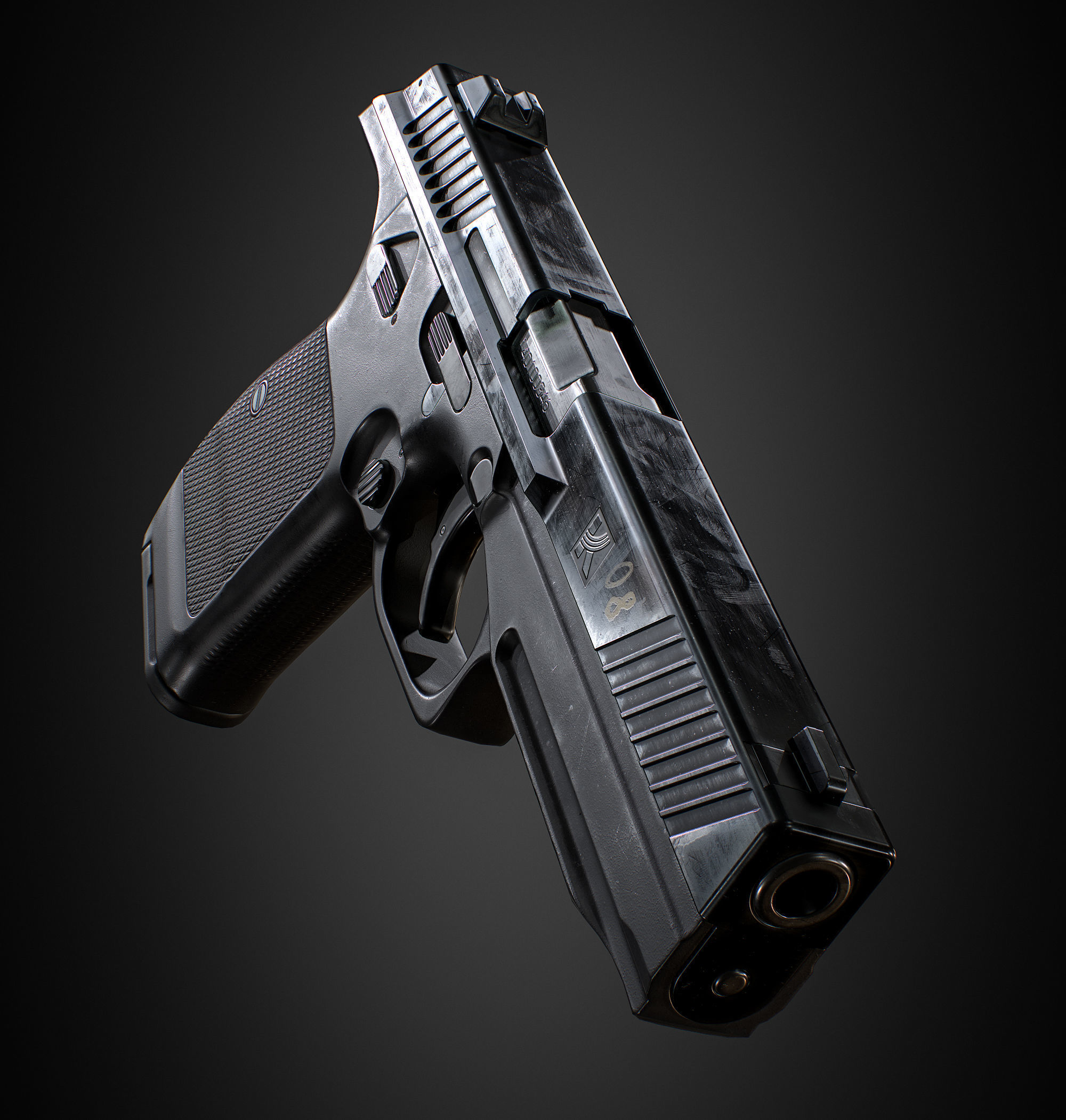 3D model PL 14 Lebedev pistol VR / AR / low-poly | CGTrader