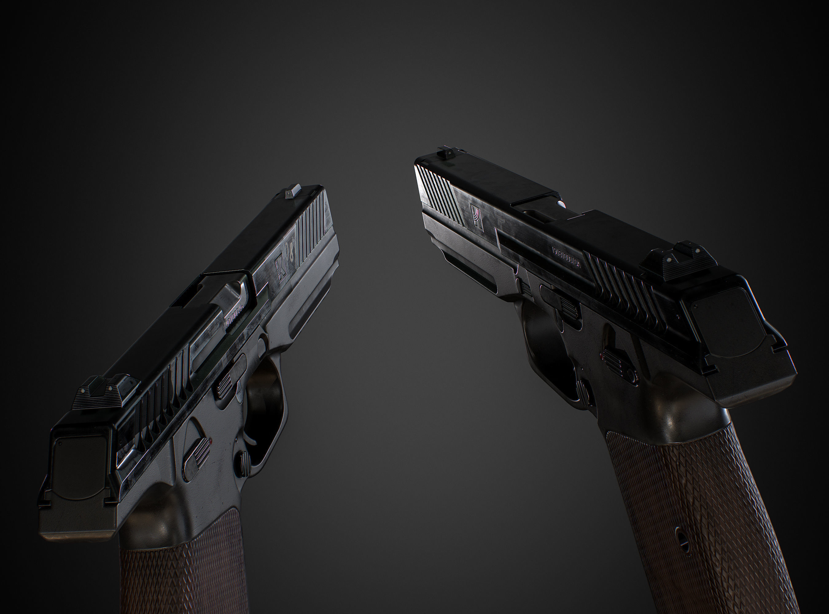 3D model PL 14 Lebedev pistol VR / AR / low-poly | CGTrader