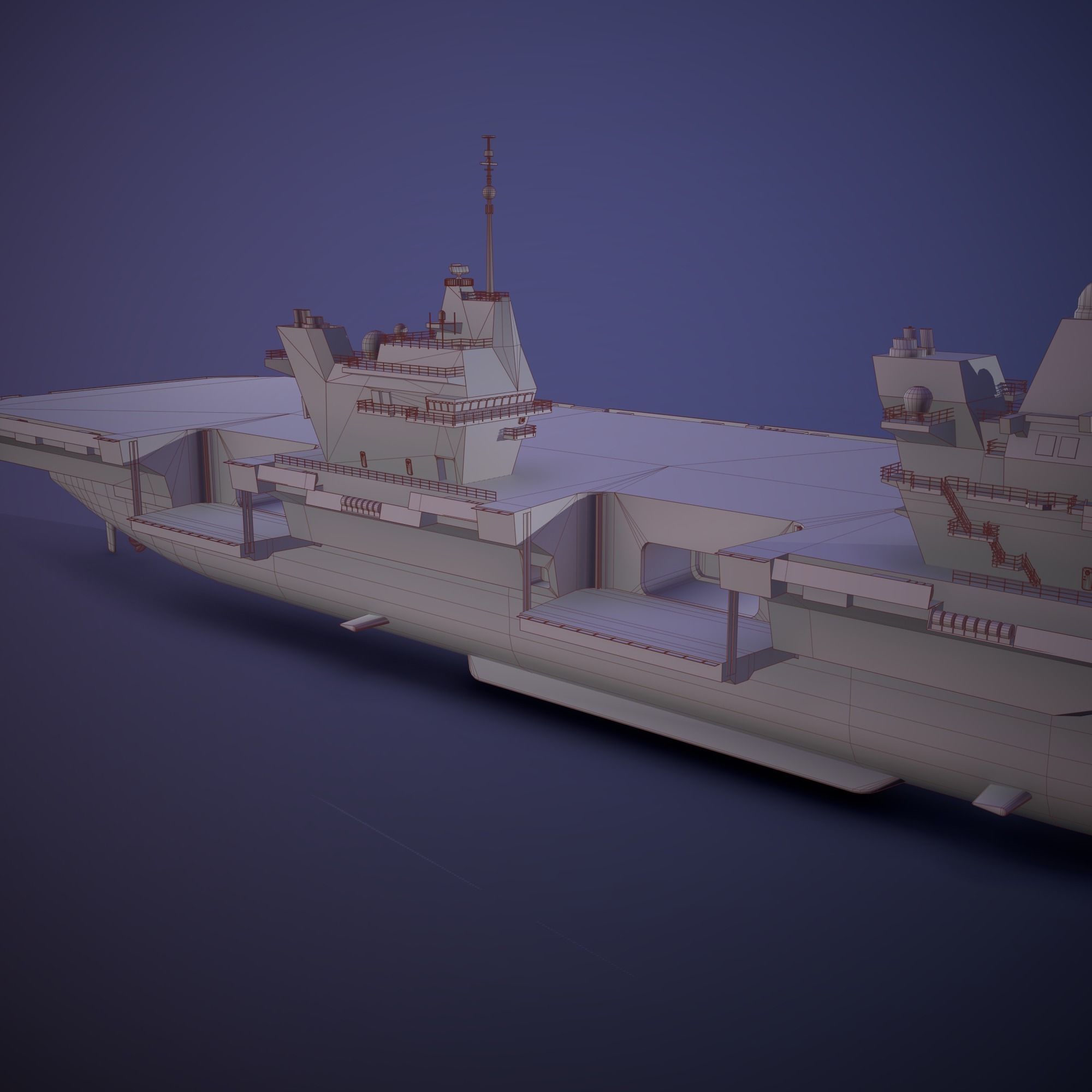 3D model Queen Elizabeth class carriers VR / AR / low-poly | CGTrader