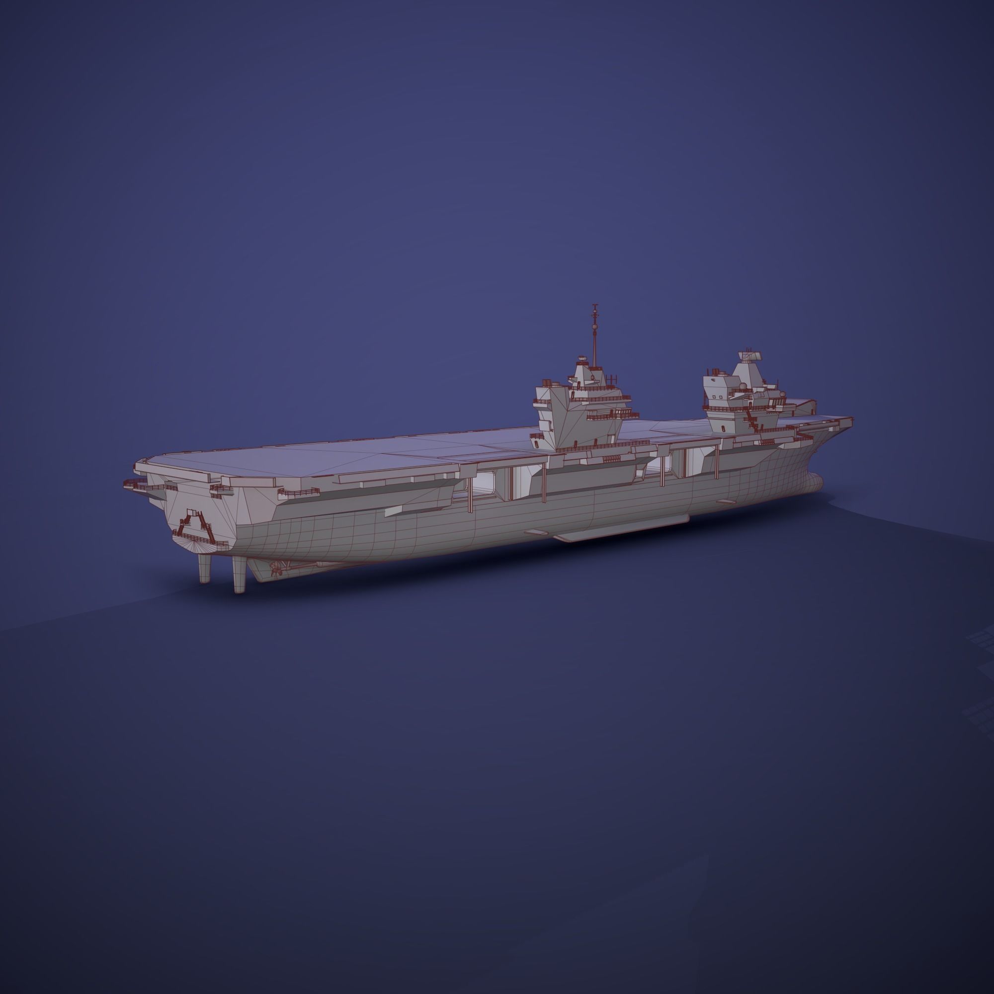 3D model Queen Elizabeth class carriers VR / AR / low-poly | CGTrader