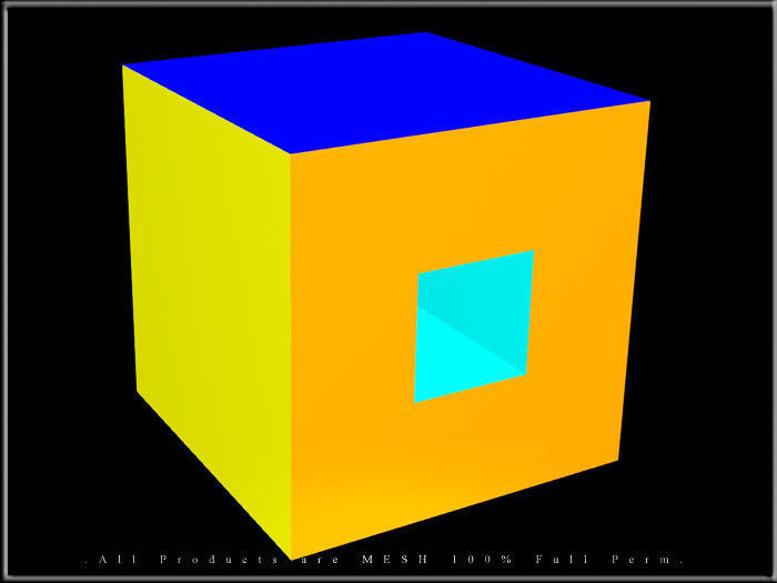 3D model Hole Cube VR / AR / low-poly | CGTrader