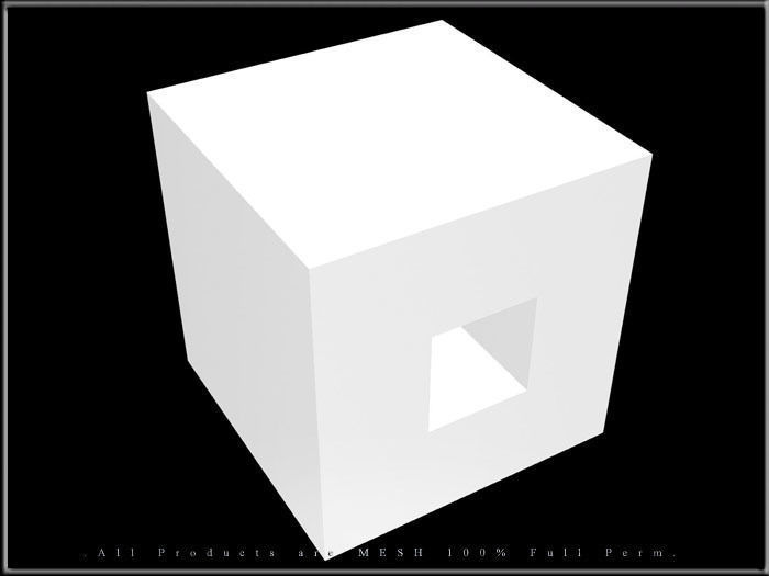 3D model Hole Cube VR / AR / low-poly | CGTrader