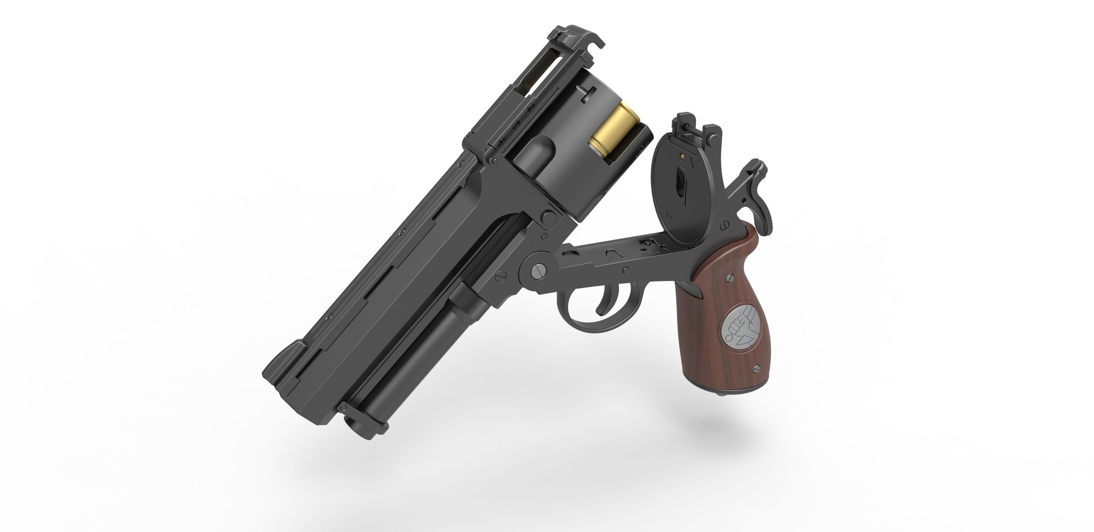 Samaritan Revolver from the movie Hellboy 2004 3D model | CGTrader