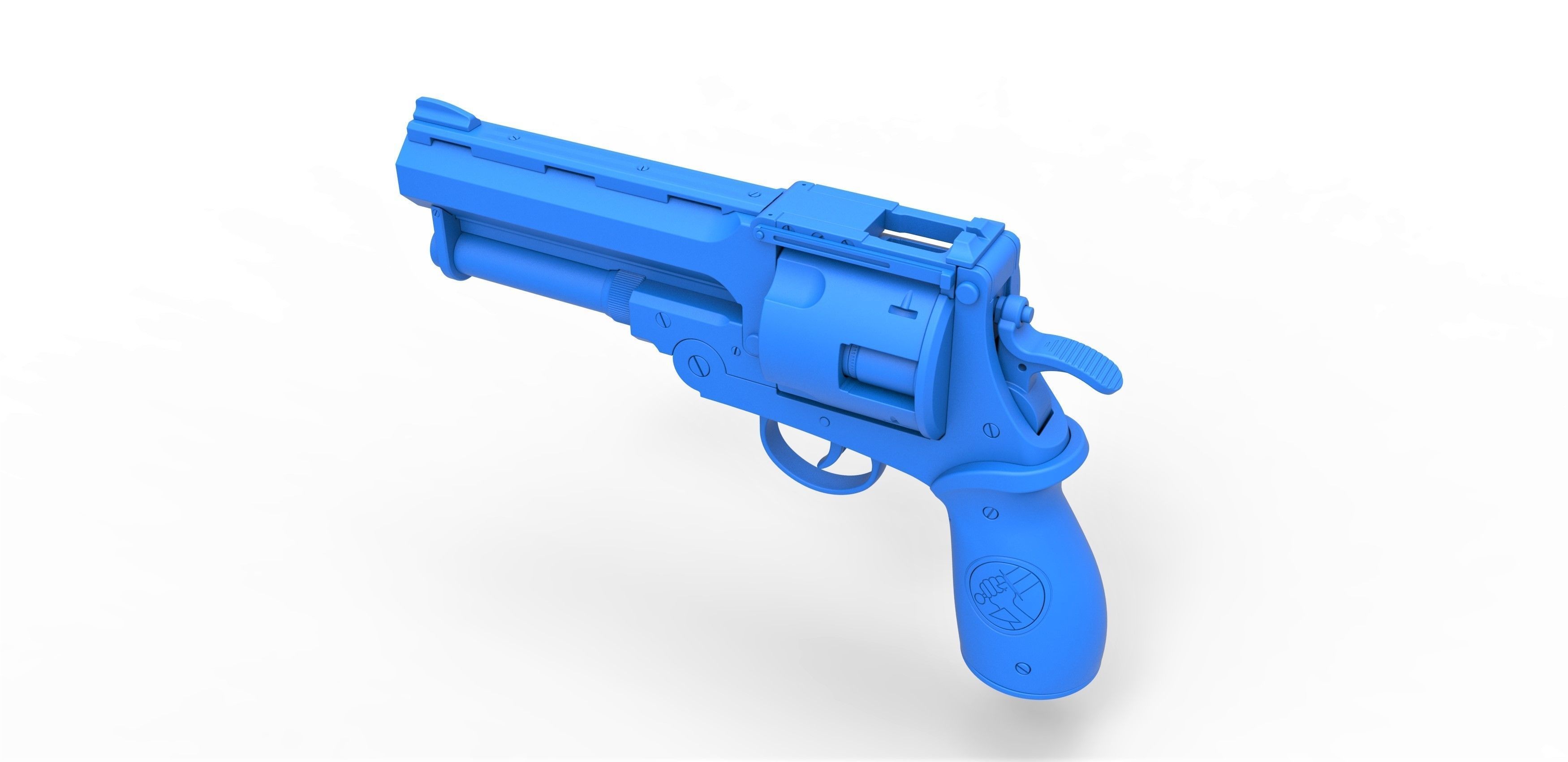 Samaritan Revolver from the movie Hellboy 2004 3D model | CGTrader
