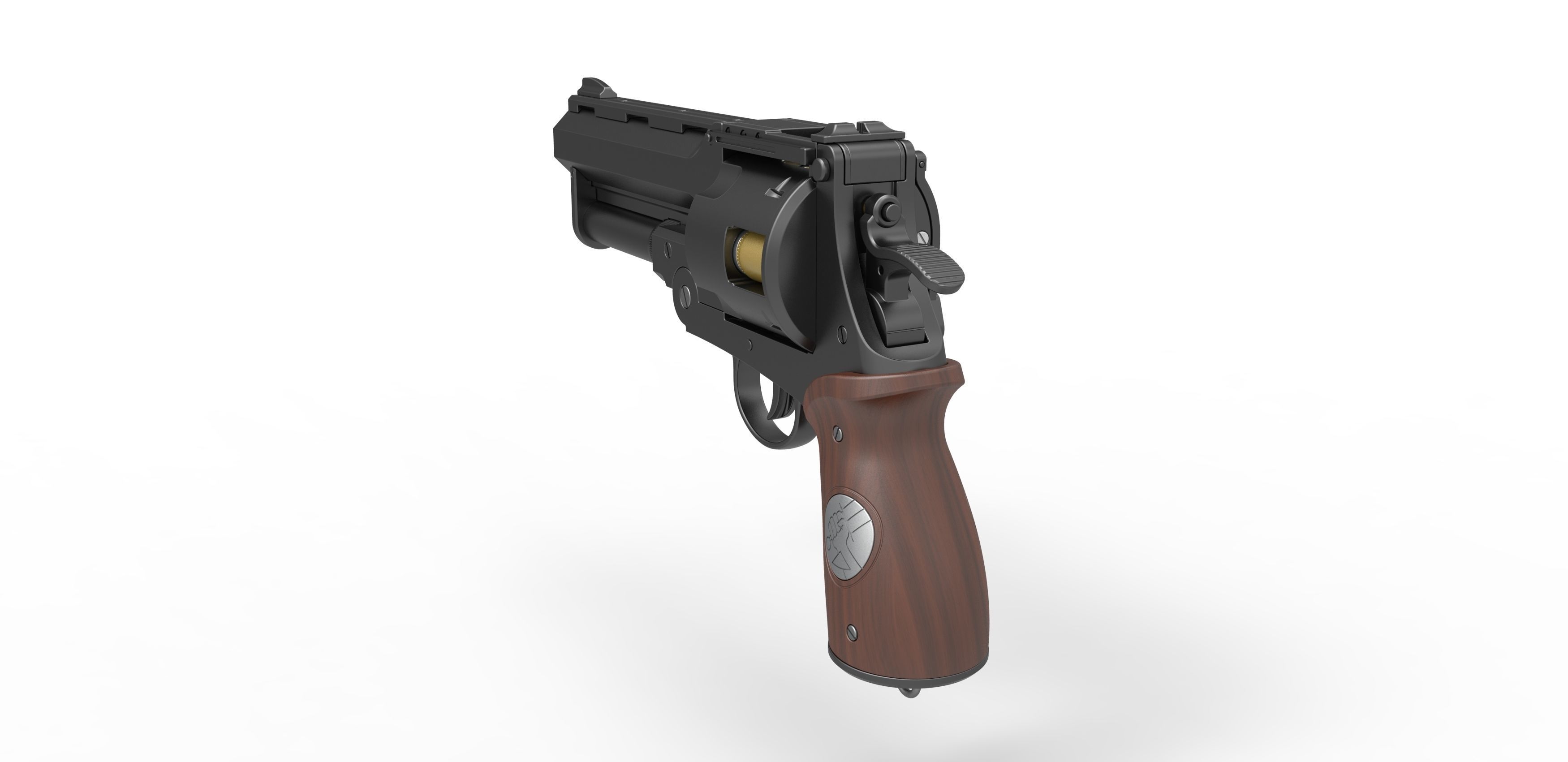 Samaritan Revolver from the movie Hellboy 2004 3D model | CGTrader