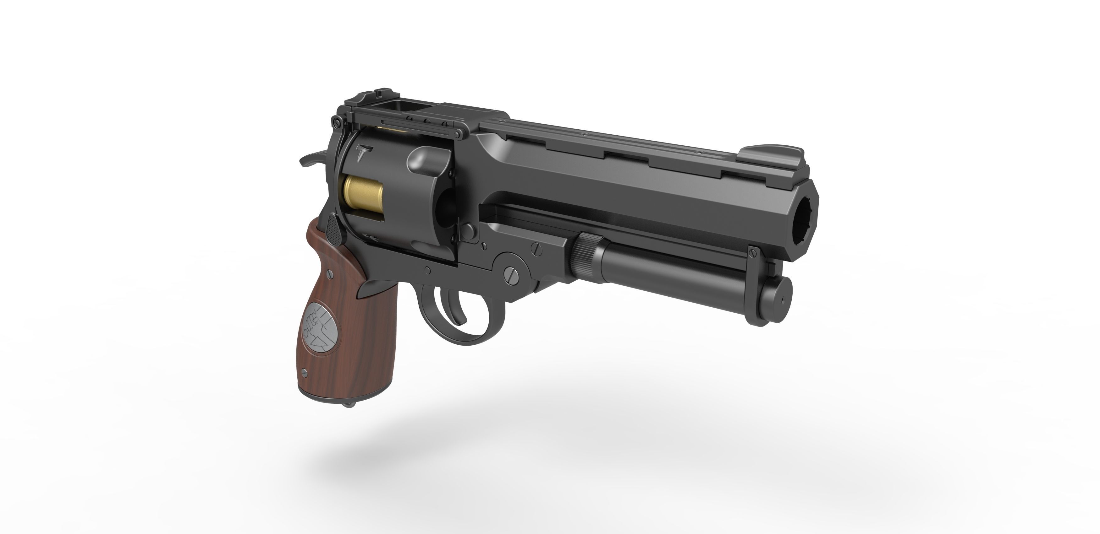 Samaritan Revolver from the movie Hellboy 2004 3D model | CGTrader