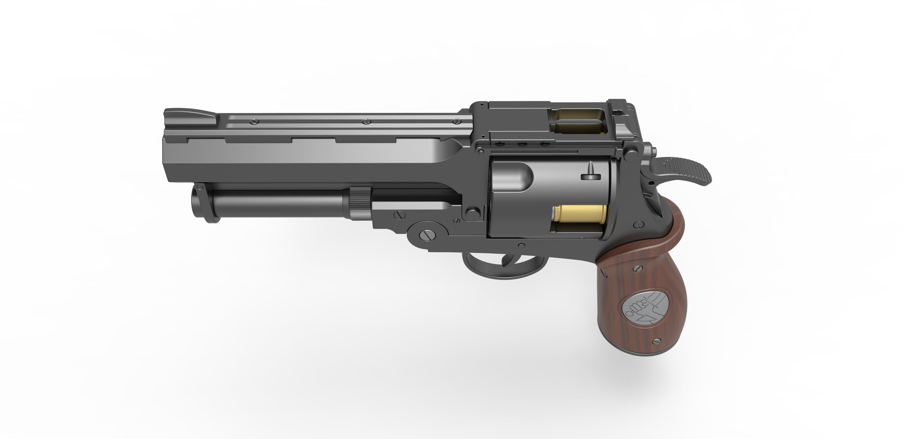 Samaritan Revolver from the movie Hellboy 2004 3D model | CGTrader
