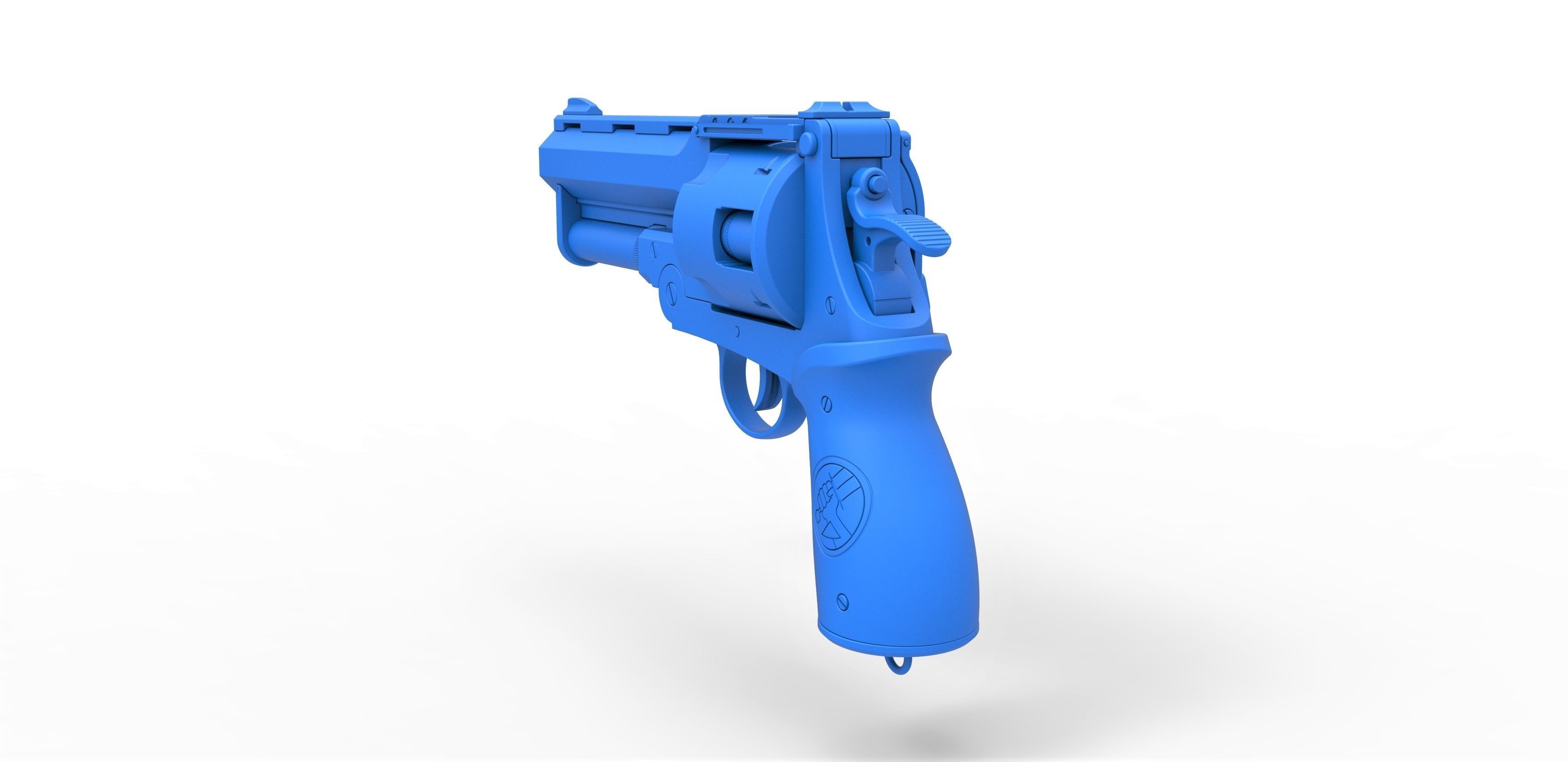 Samaritan Revolver from the movie Hellboy 2004 3D model | CGTrader
