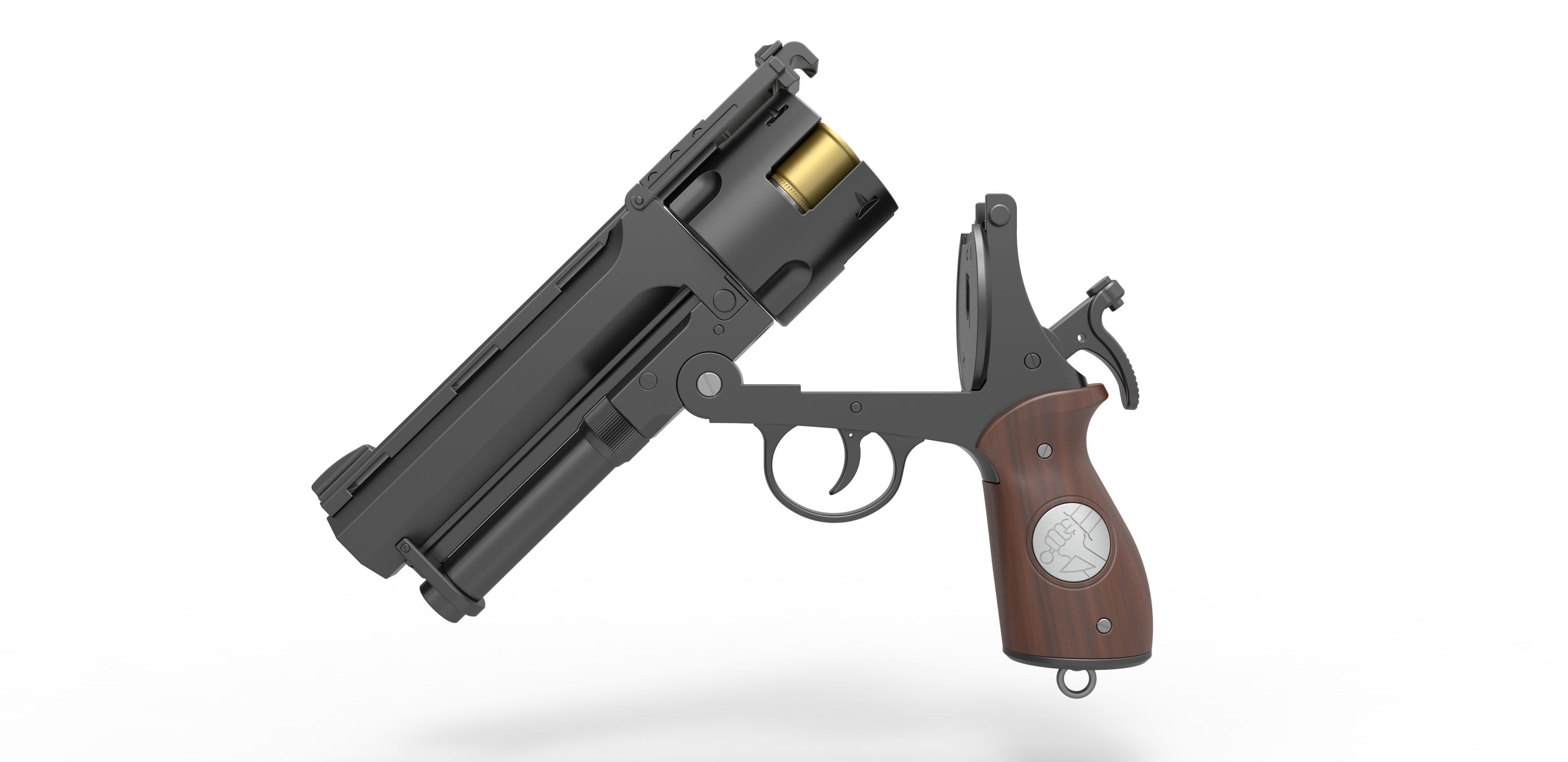 Samaritan Revolver from the movie Hellboy 2004 3D model | CGTrader