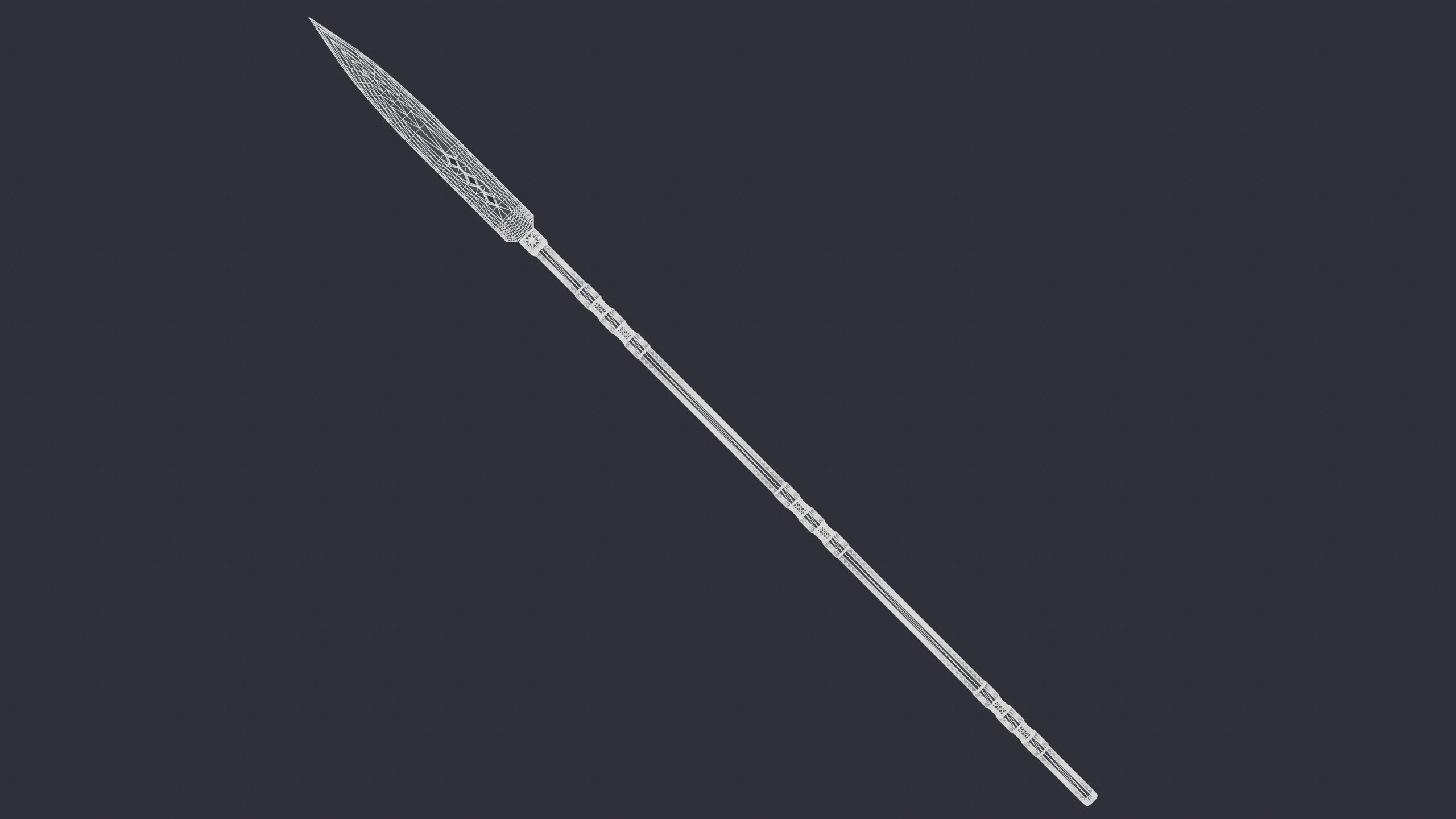 3D model Modern Spear VR / AR / low-poly | CGTrader
