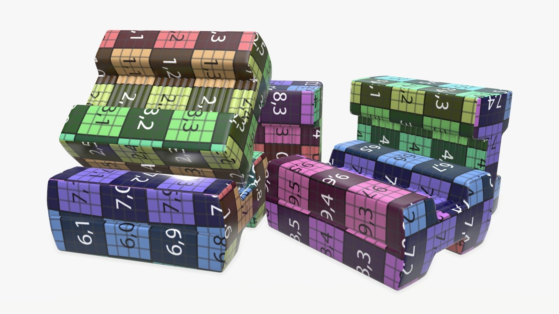 Chewing gums bone shape 3D model | CGTrader