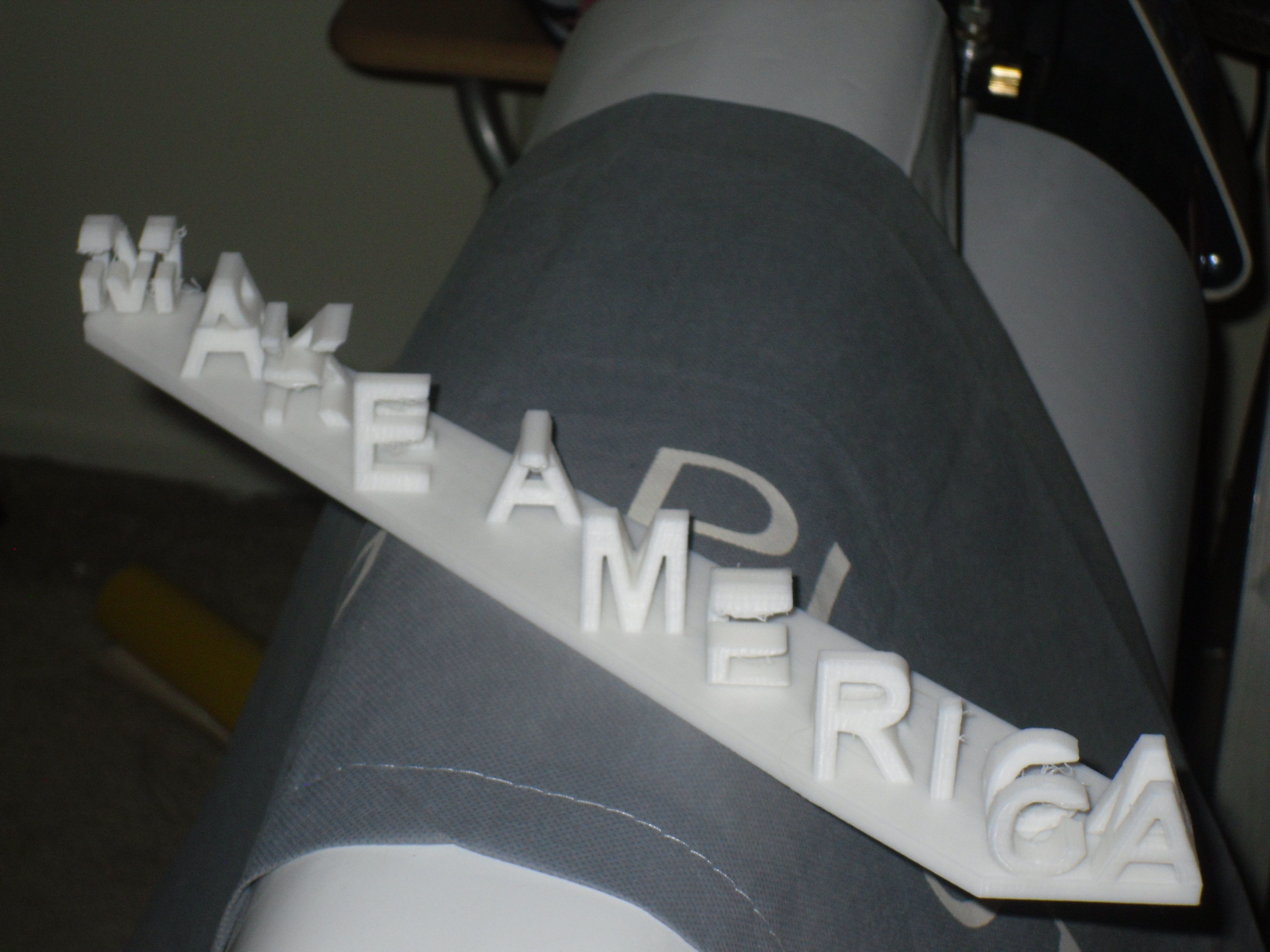 make America great again morphing letters free 3D model 3D printable ...