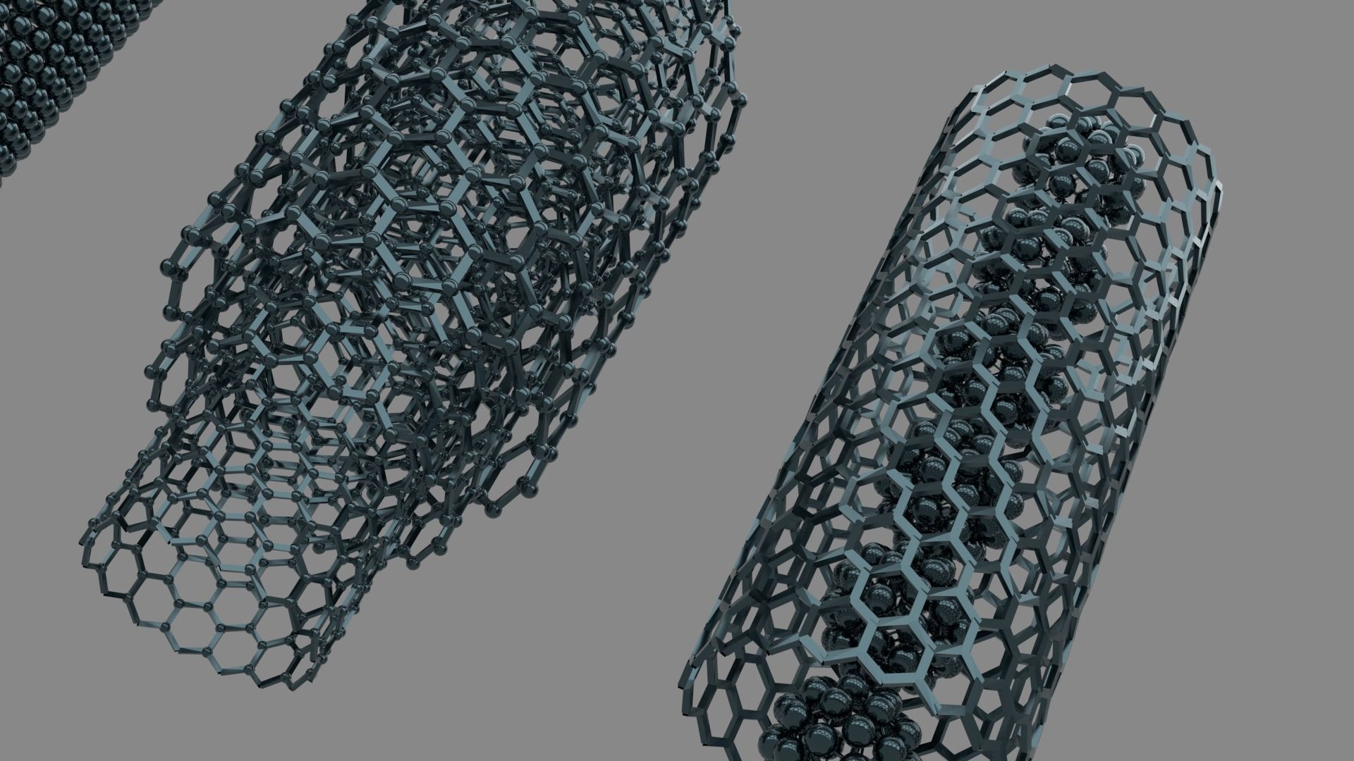 Nanotubes series of metal meshes 3D model | CGTrader