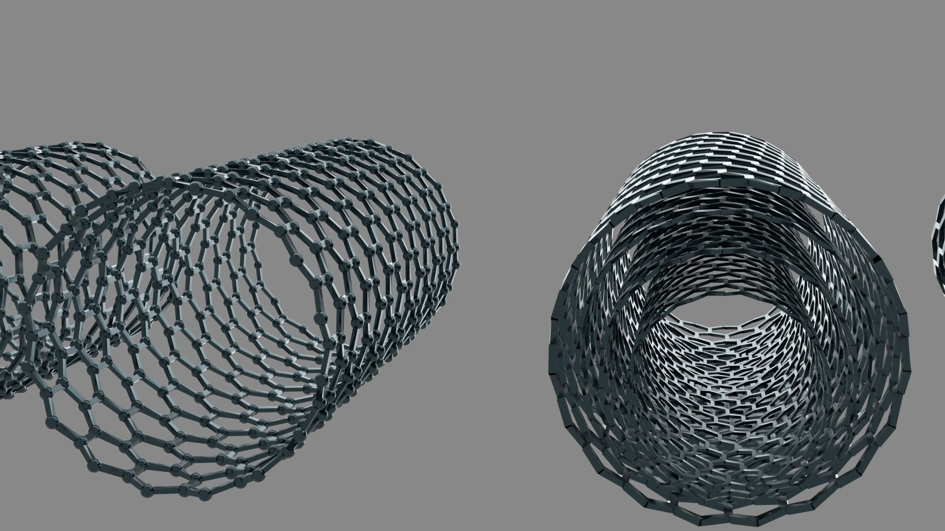 Nanotubes series of metal meshes 3D model | CGTrader