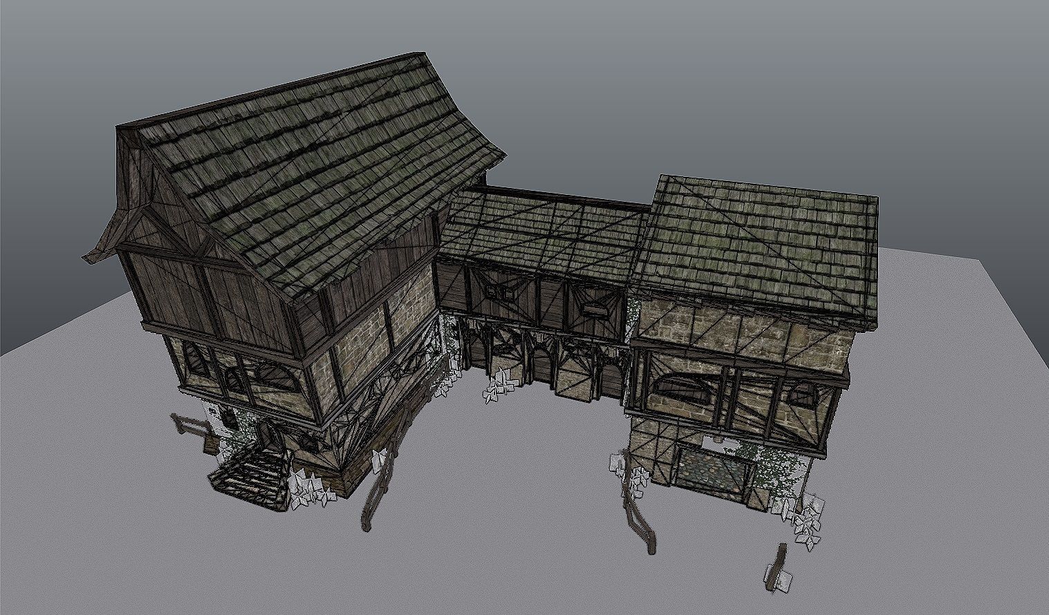 3D model Medieval City Storehouse VR / AR / low-poly | CGTrader