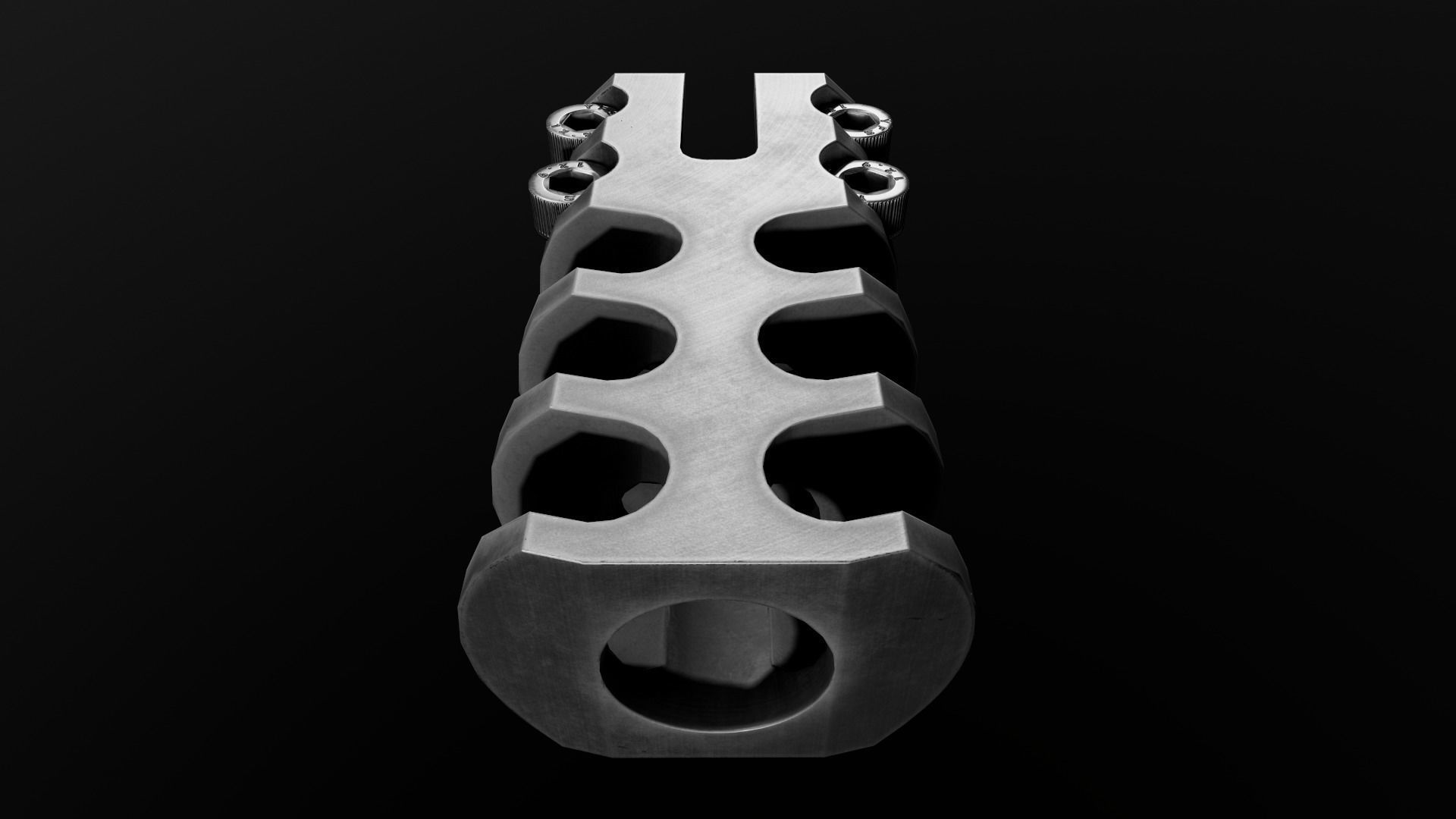 3D model Grizzly Gunworks Defcon 1 Shotgun Muzzle Brake VR / AR / low ...