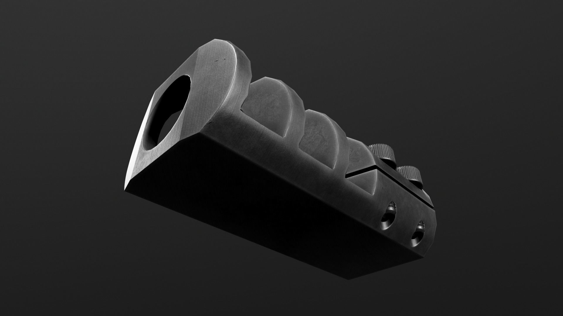 3D model Grizzly Gunworks Defcon 1 Shotgun Muzzle Brake VR / AR / low ...