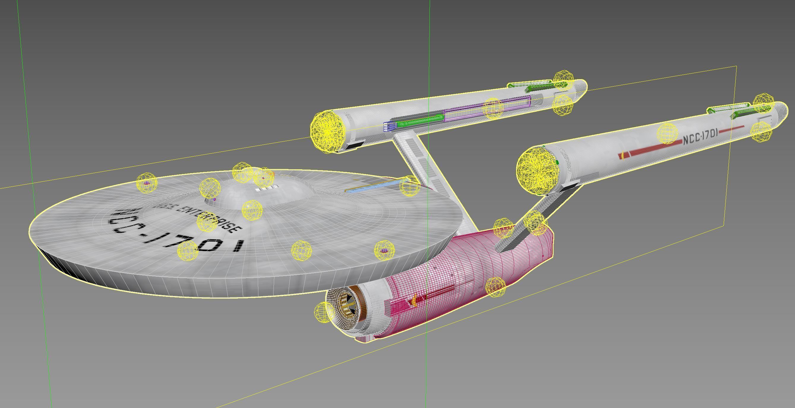 Star Trek The Original Series USS Enterprise free 3D model | CGTrader