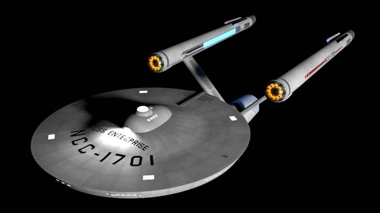 Star Trek The Original Series USS Enterprise free 3D model | CGTrader