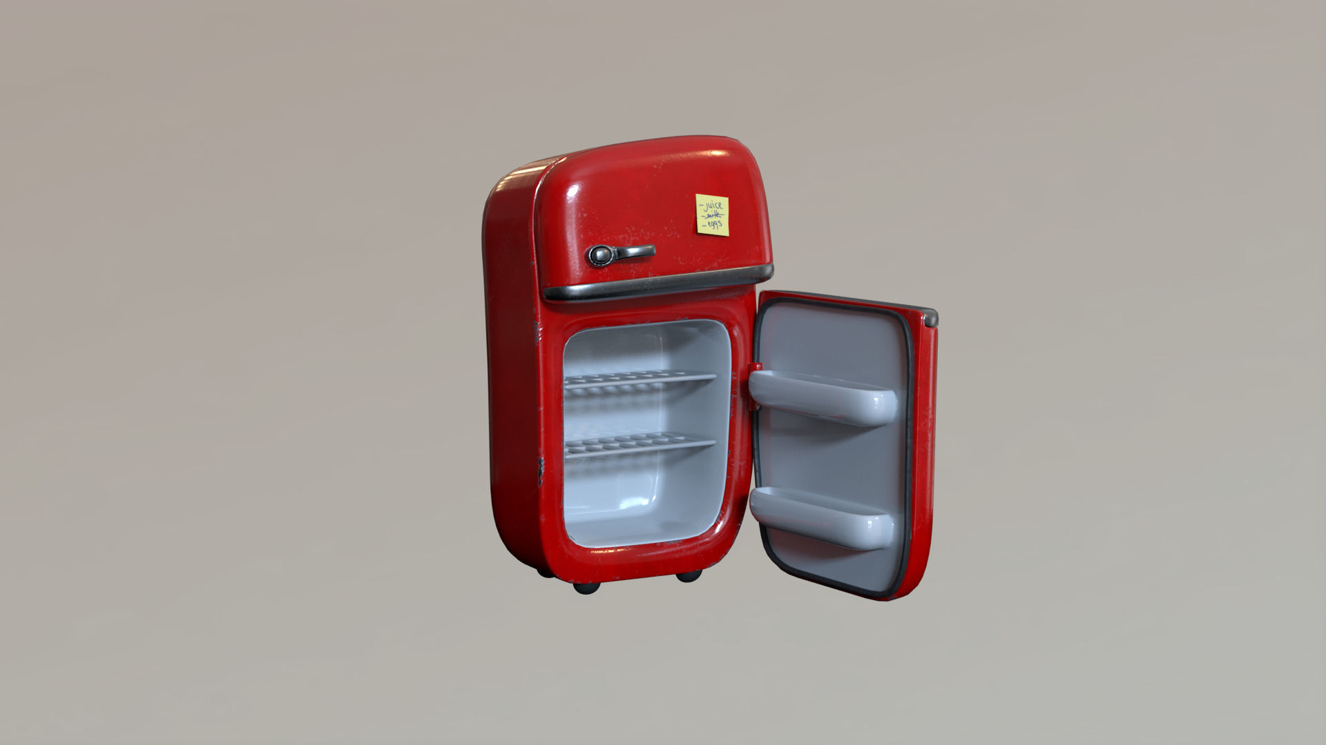 Stylized Refrigerator 3D model | CGTrader