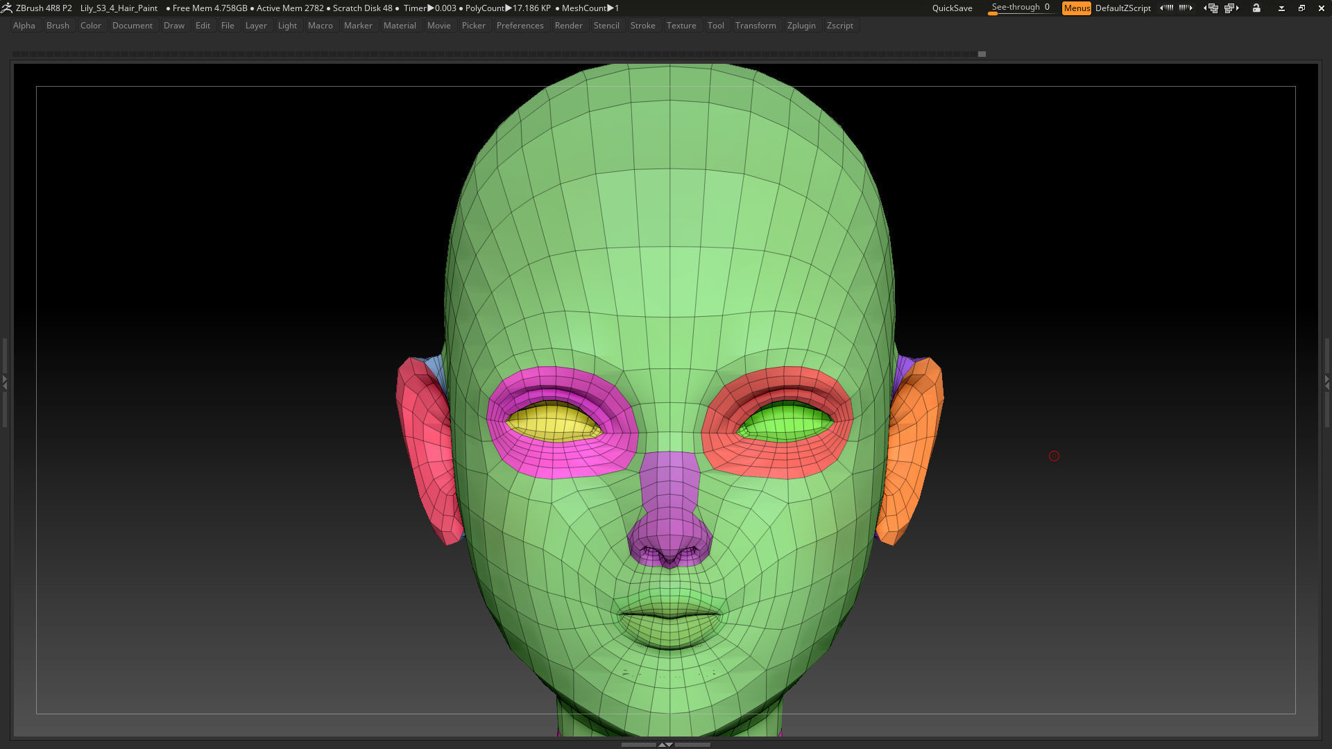 ZBrush Stylized Character Female Base Mesh No18 Style 4 3D model | CGTrader