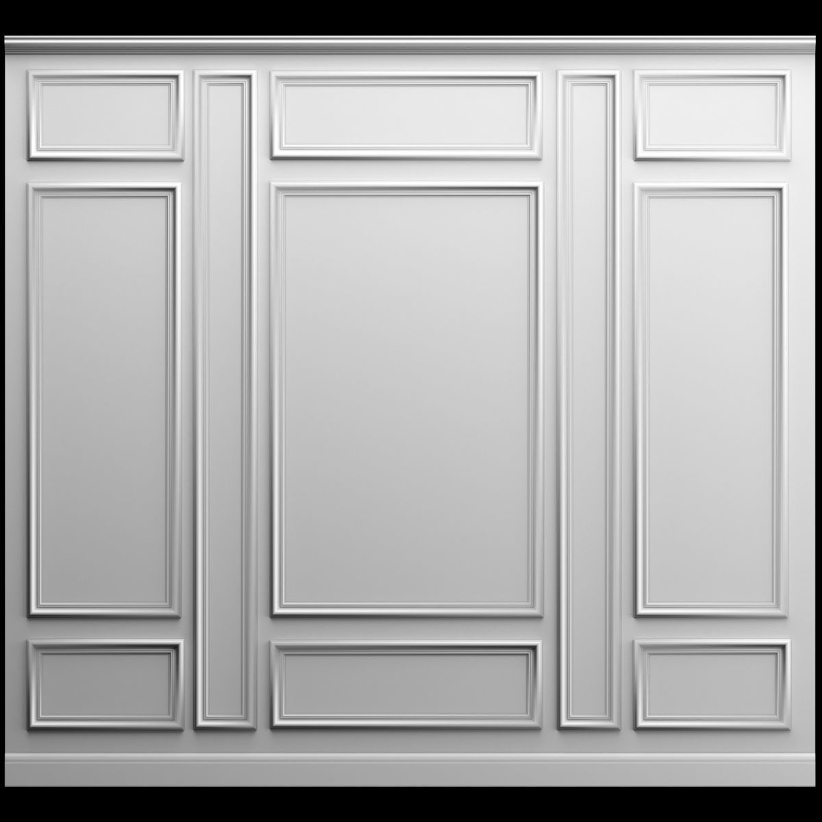 Wall molding 3D model | CGTrader