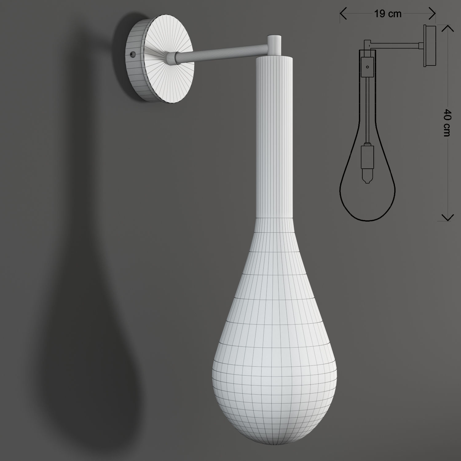 Wall light contemporary 3D model | CGTrader