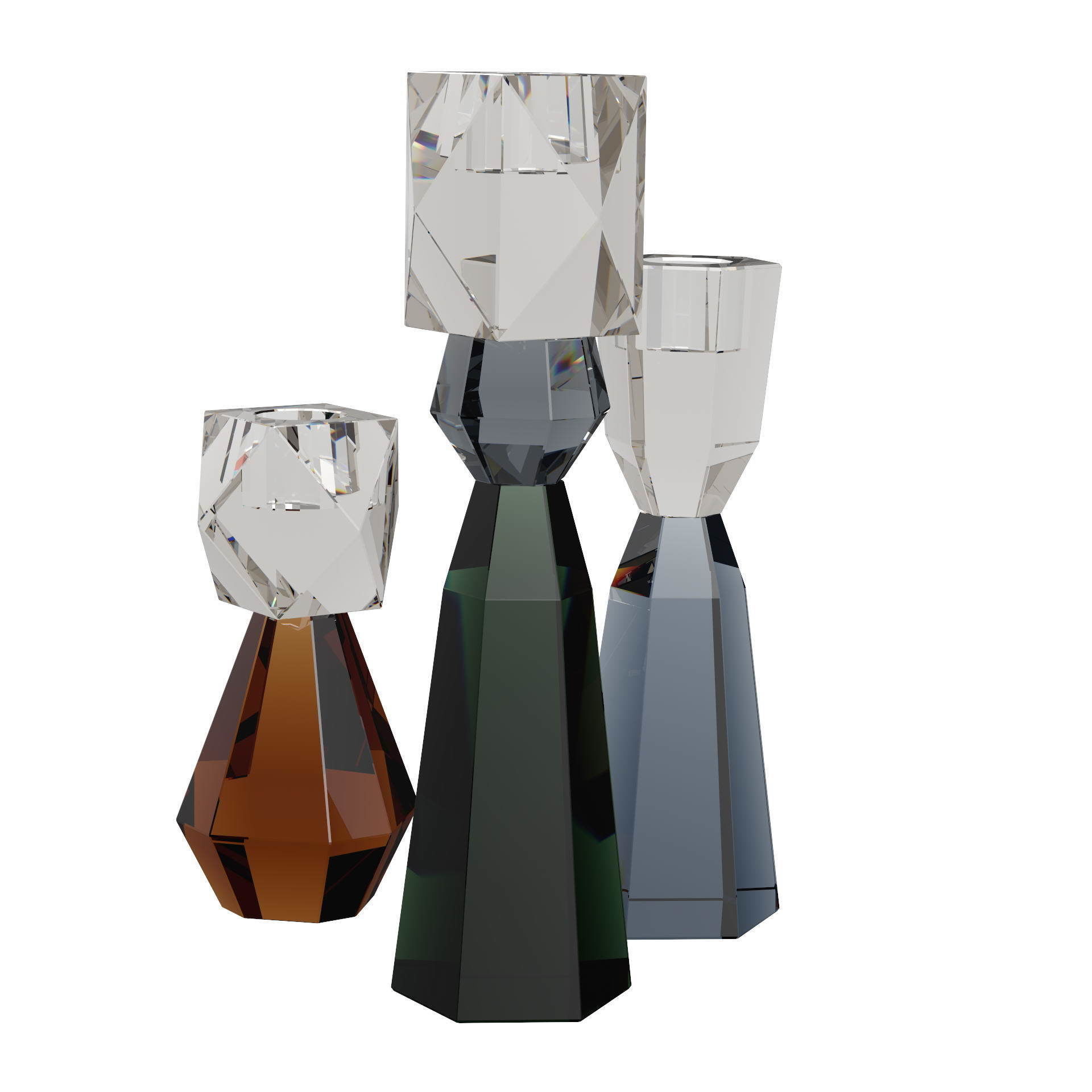 BoConcept decorative set with vase candleholders and lemons 3D model ...