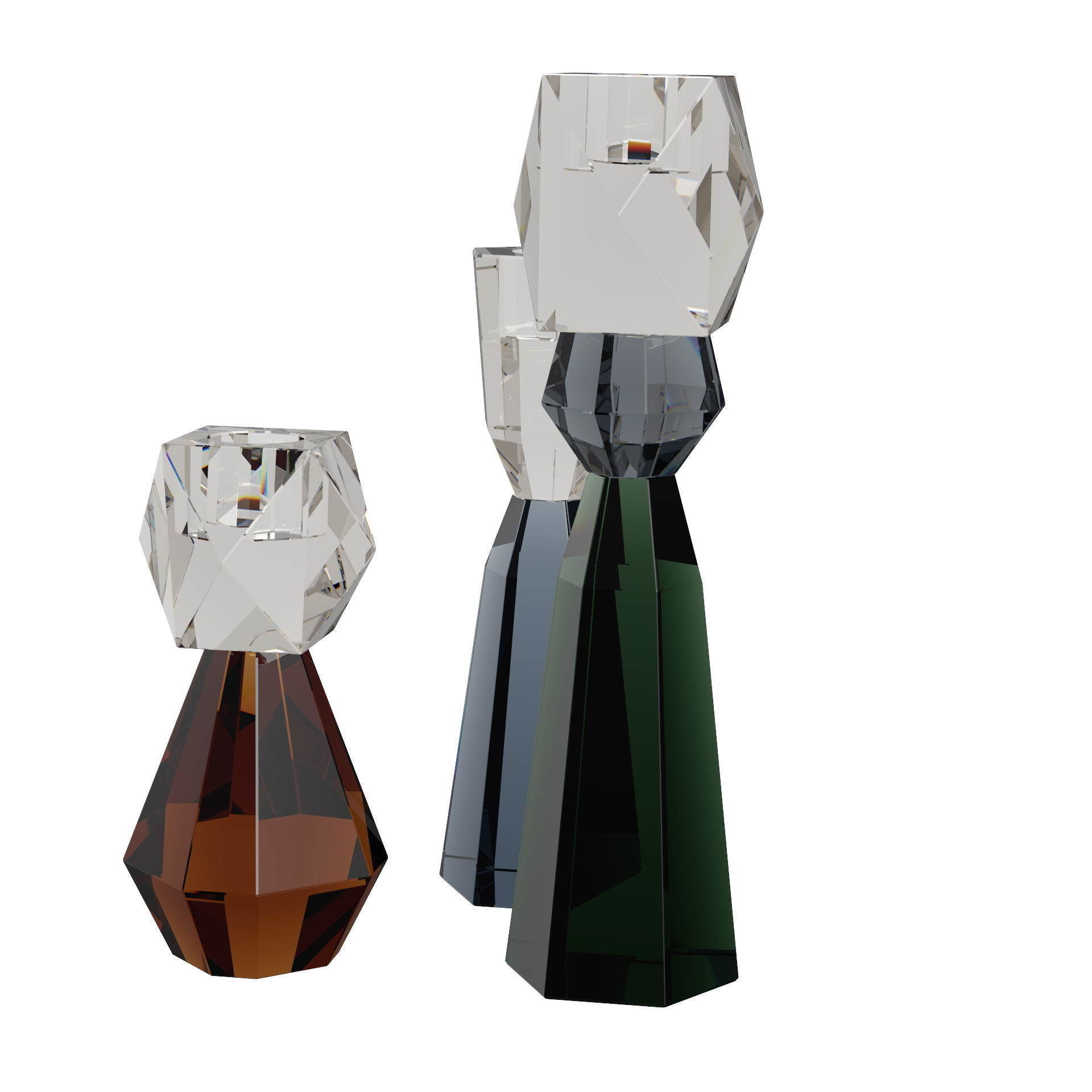 BoConcept decorative set with vase candleholders and lemons 3D model ...