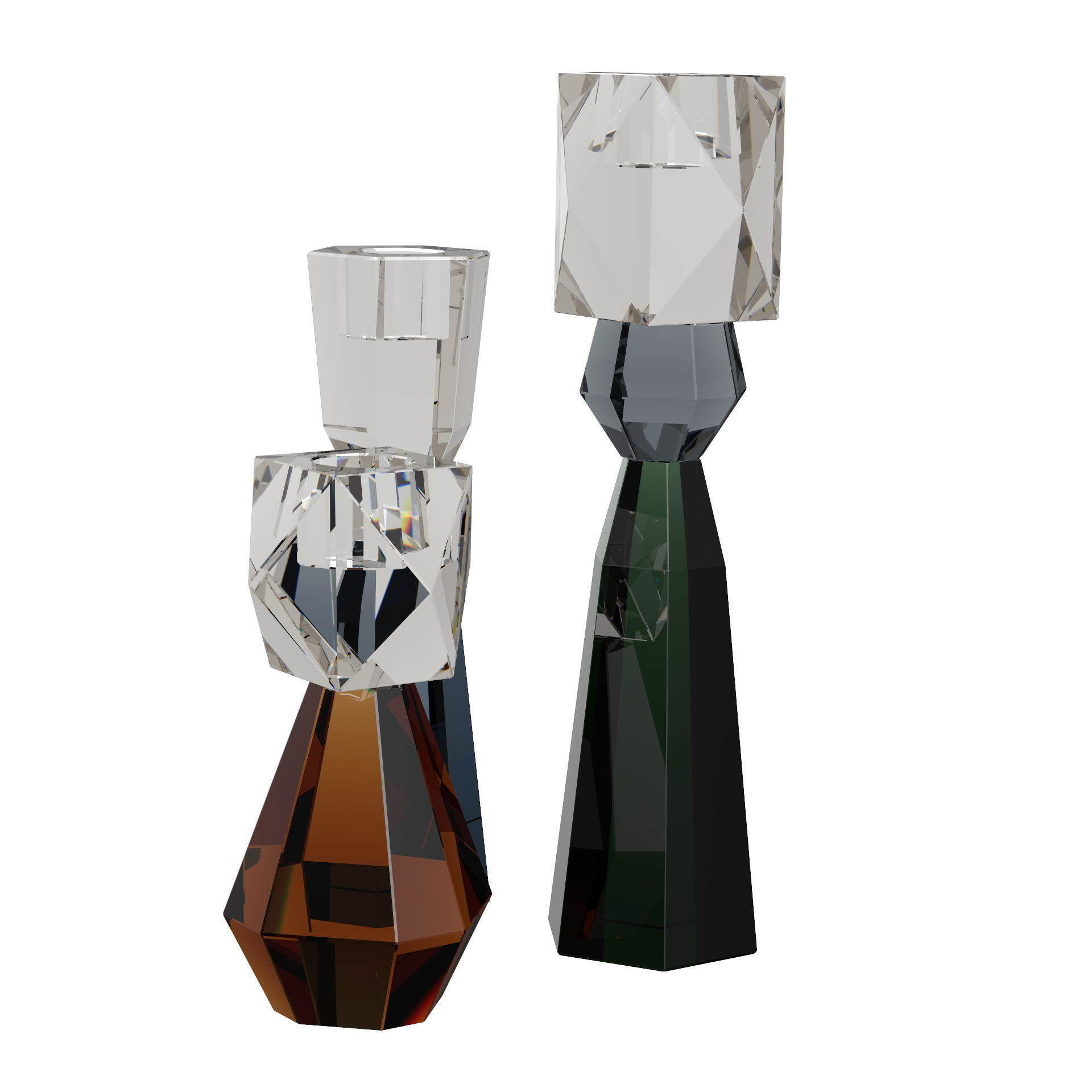 BoConcept decorative set with vase candleholders and lemons 3D model ...