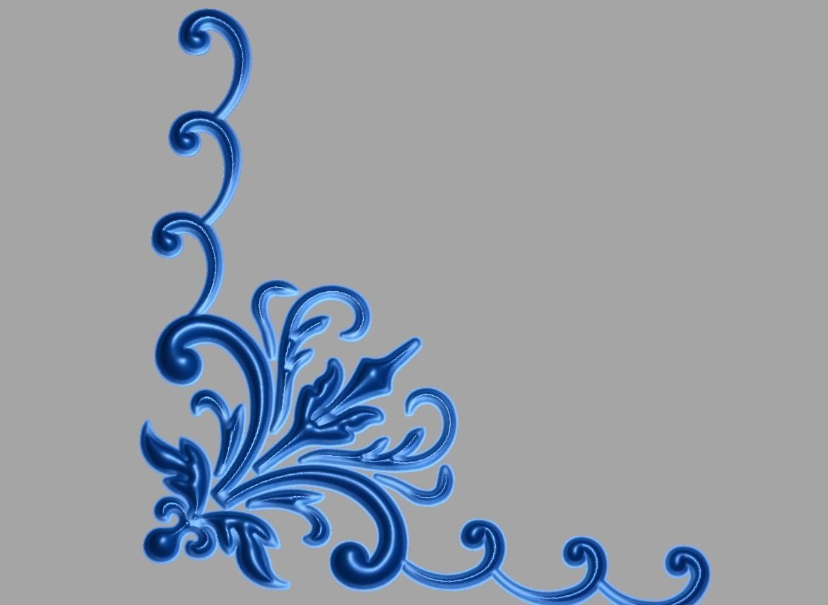 corner design 10 3D model | CGTrader