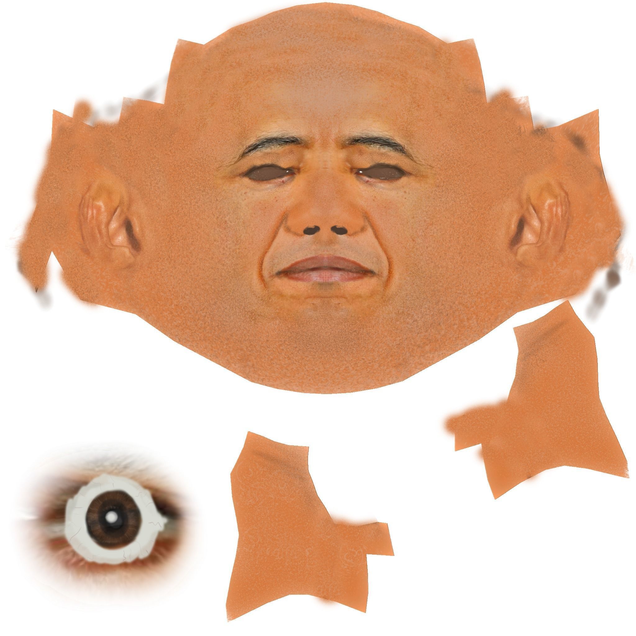 3D model Obama Inspired 3D Character - Low-polygon and textured VR / AR ...