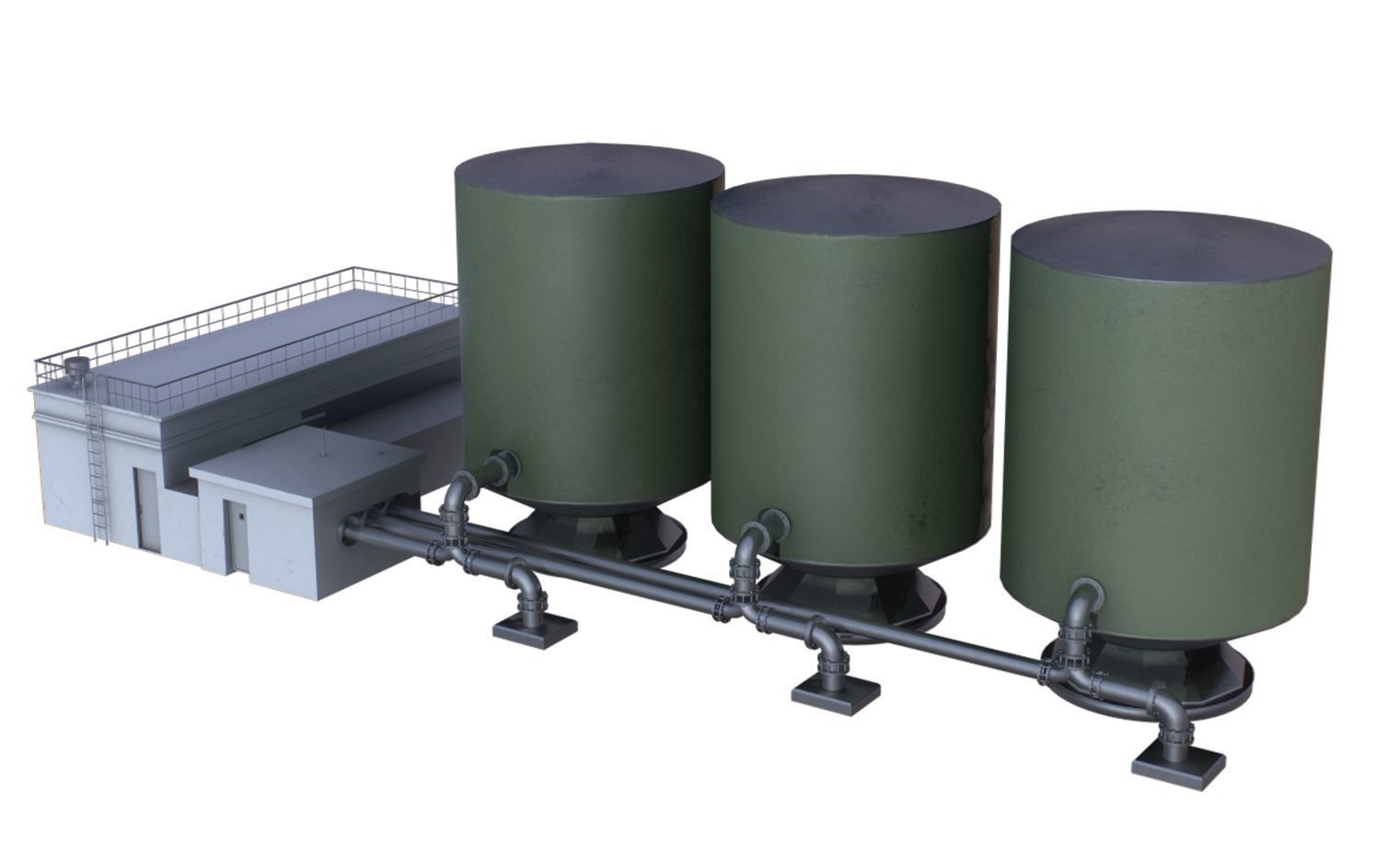 Industrial digester 3D model | CGTrader