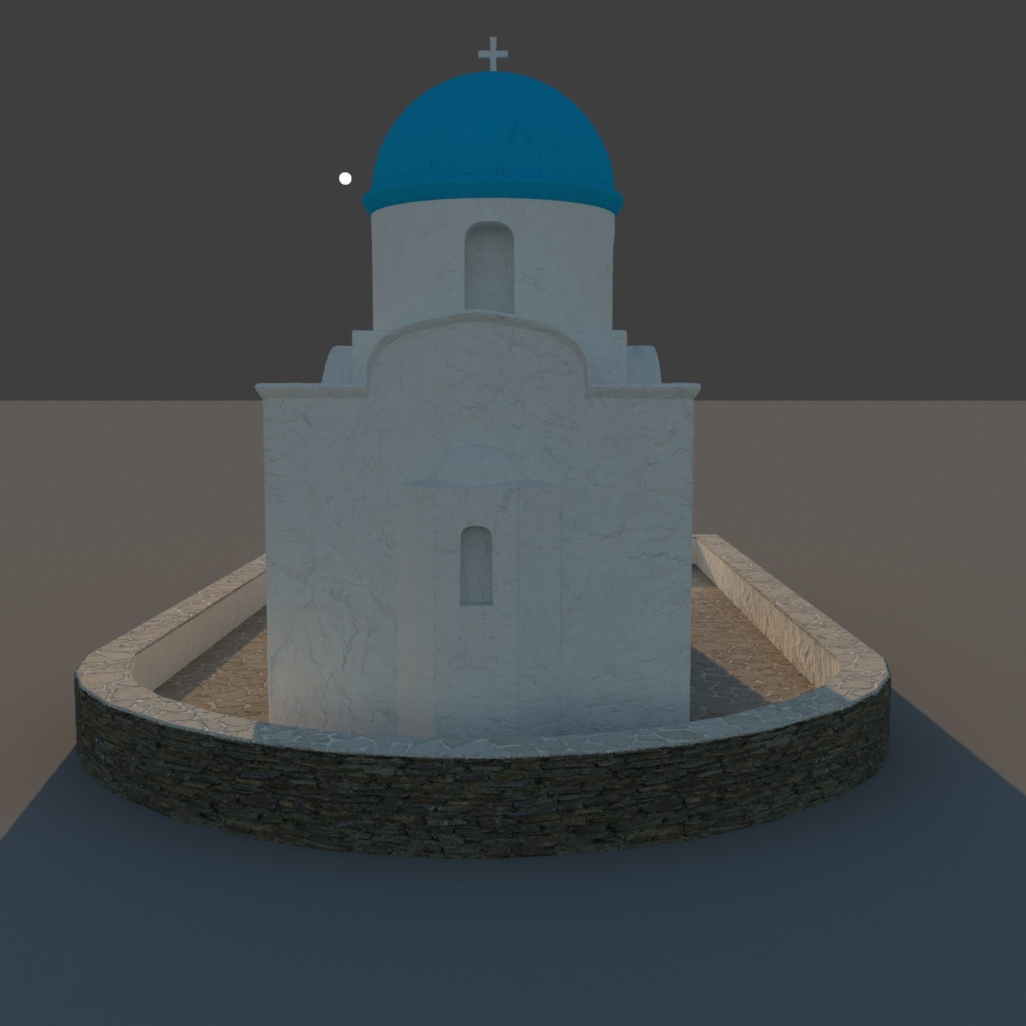 Greek church 3D model | CGTrader