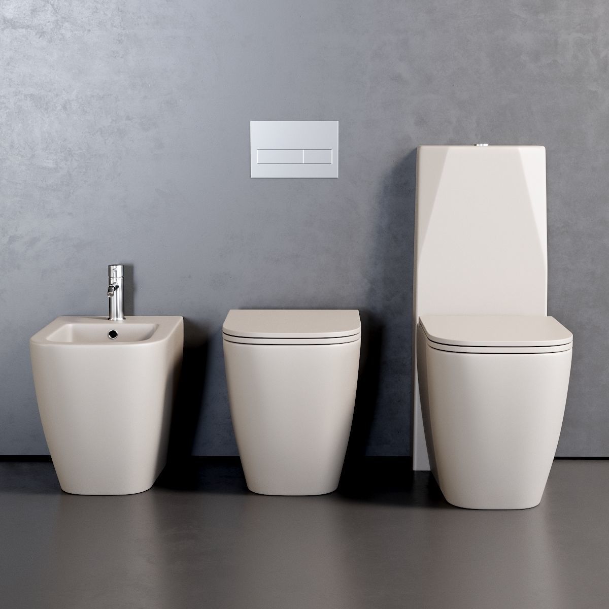3D model Esedra by SDR Ceramiche Quadra WC VR / AR / low-poly | CGTrader