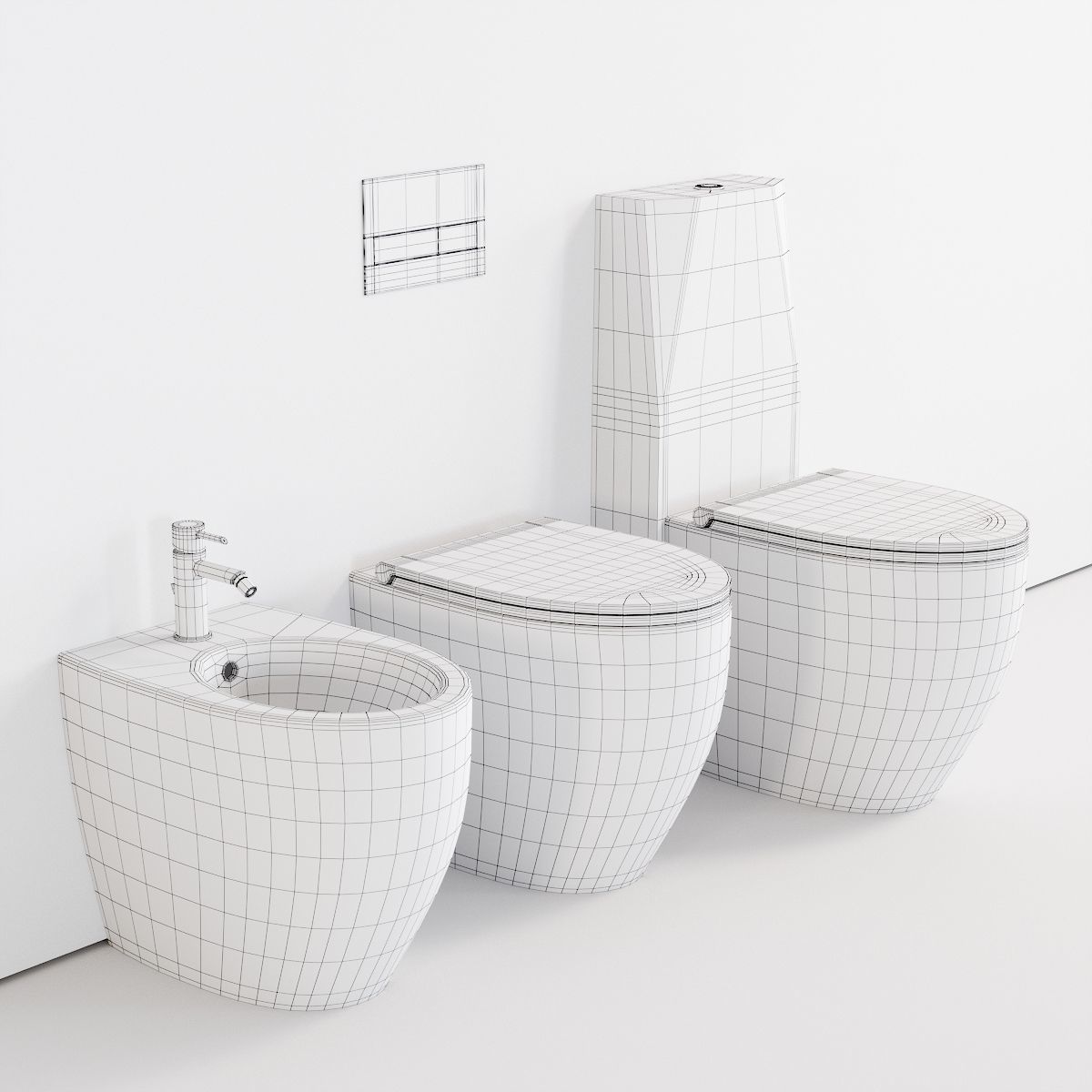 3D model Esedra by SDR Ceramiche Bull WC VR / AR / low-poly | CGTrader