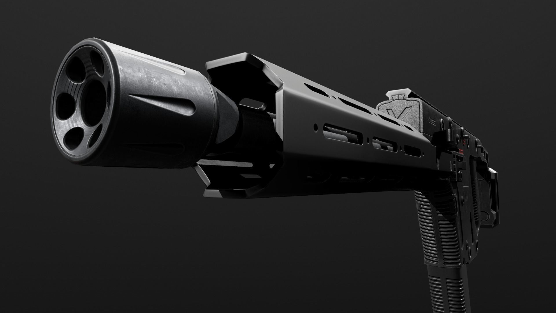 3D model SLR Rifleworks Synergy Linear Hybrid Comp 45 ACP VR / AR / low ...