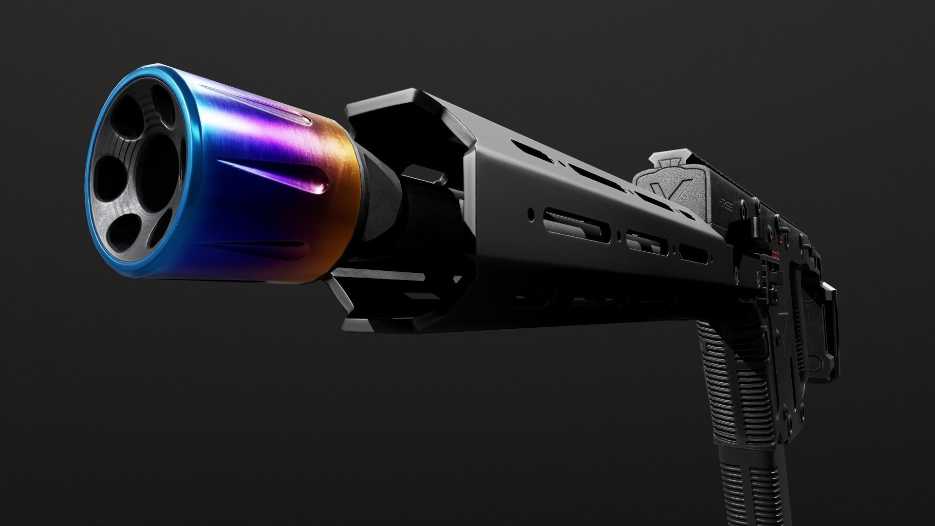 3D model SLR Rifleworks Synergy Linear Hybrid Comp 45 ACP VR / AR / low ...