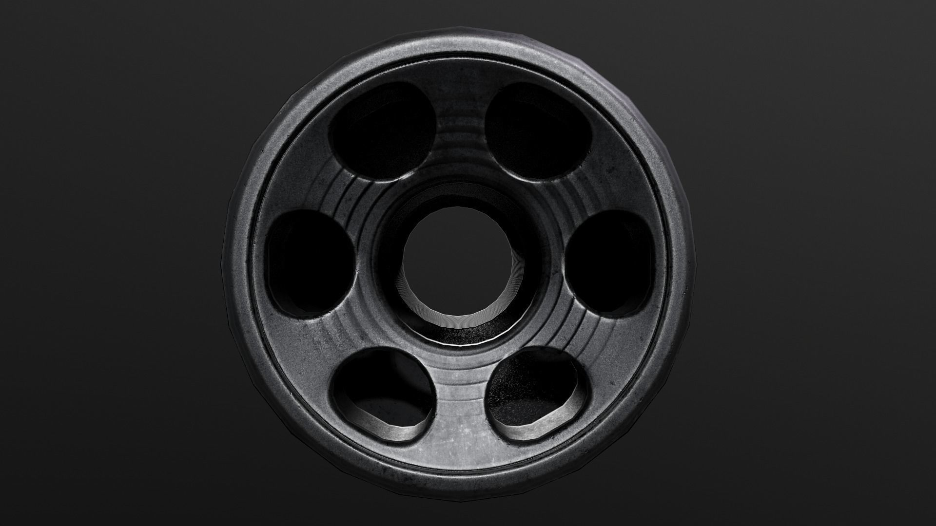 3D model SLR Rifleworks Synergy Linear Hybrid Comp 45 ACP VR / AR / low ...