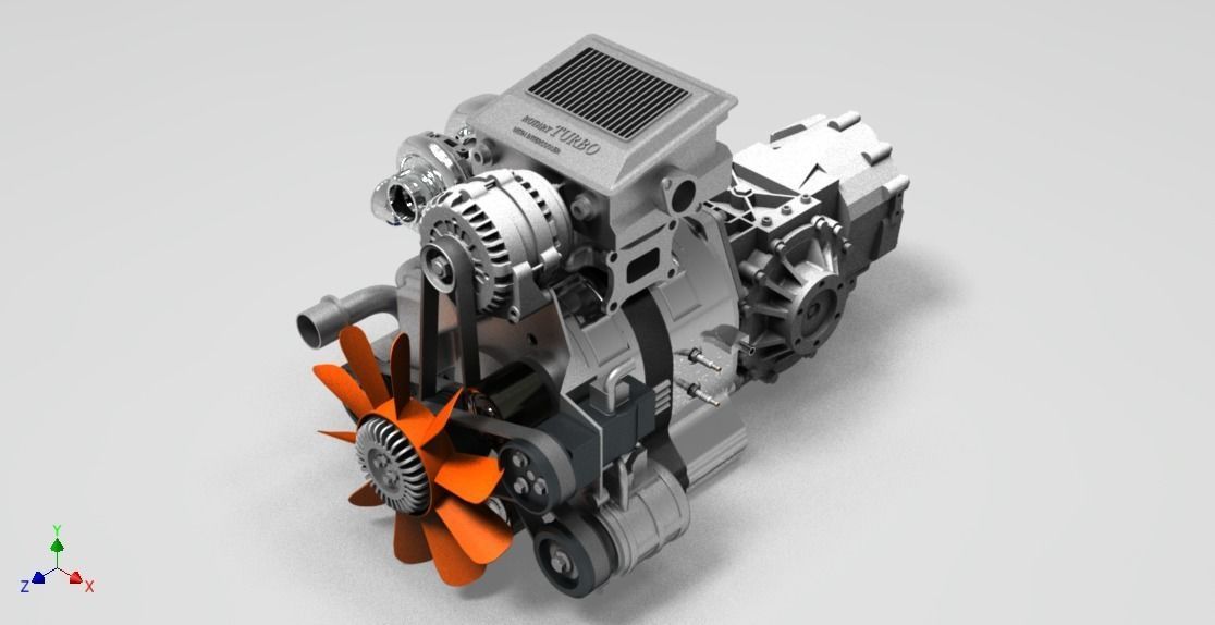 Wankel Engine 3D model 3D printable | CGTrader