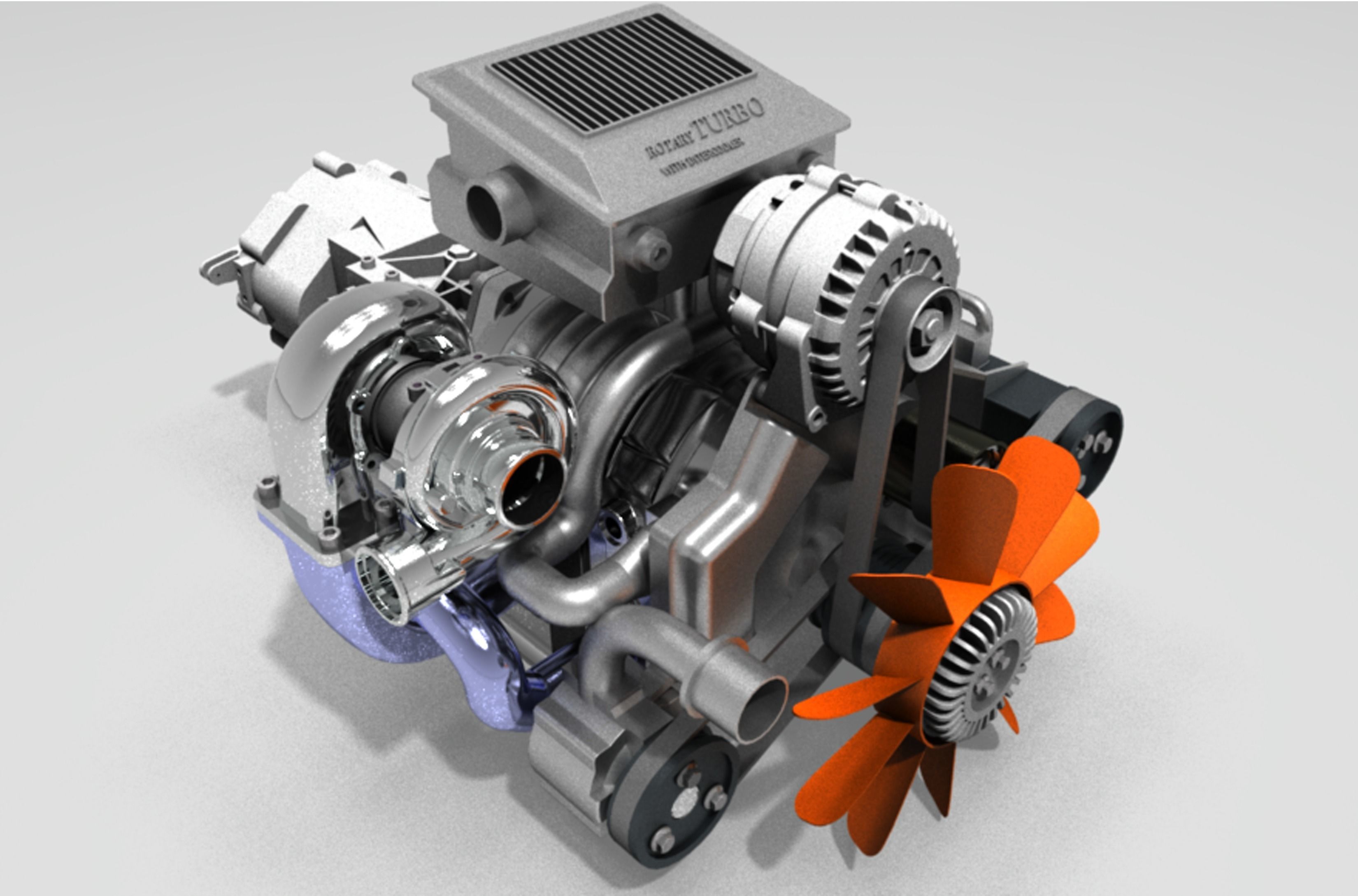 Wankel Engine 3D model 3D printable | CGTrader