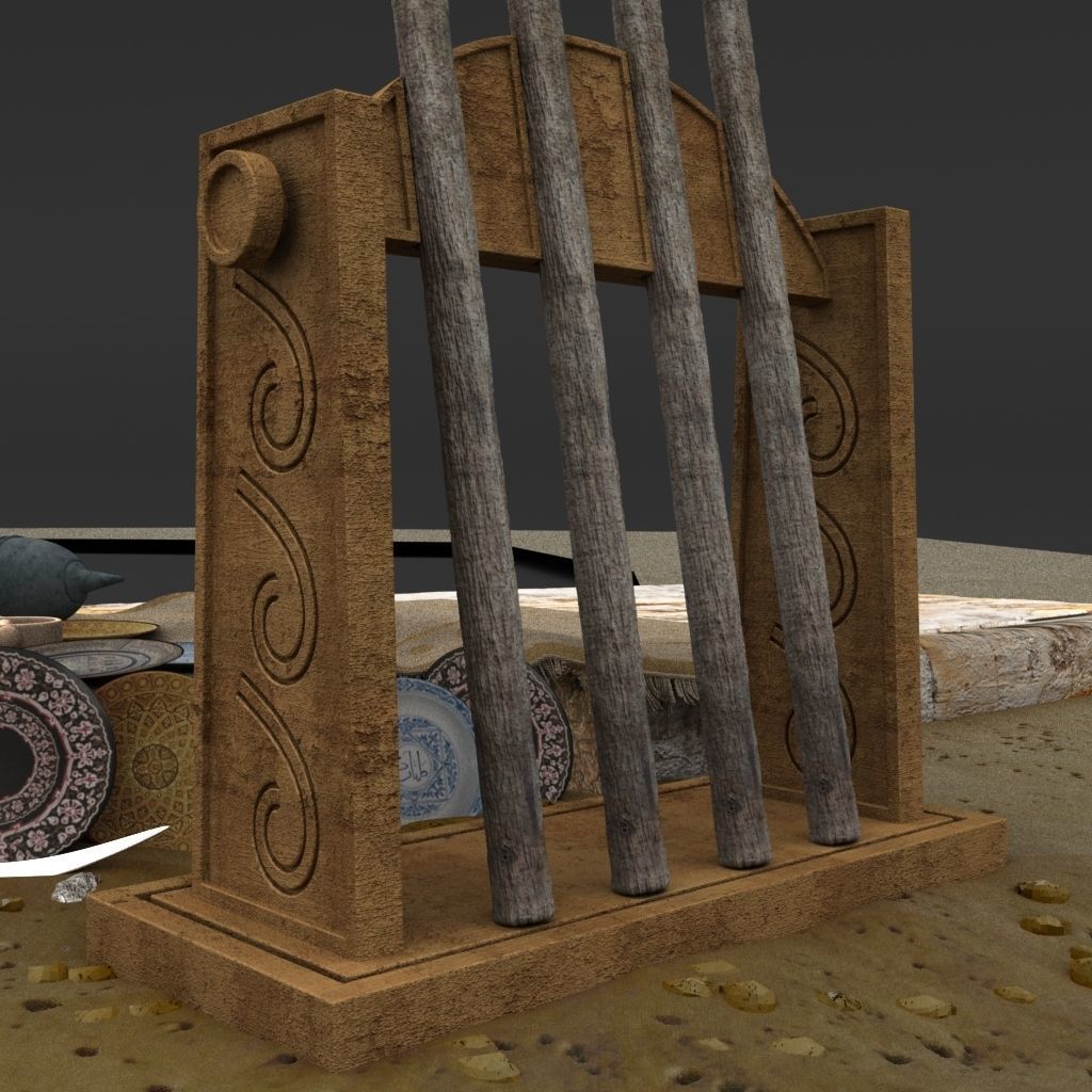 Metals set of weapons 3D model | CGTrader