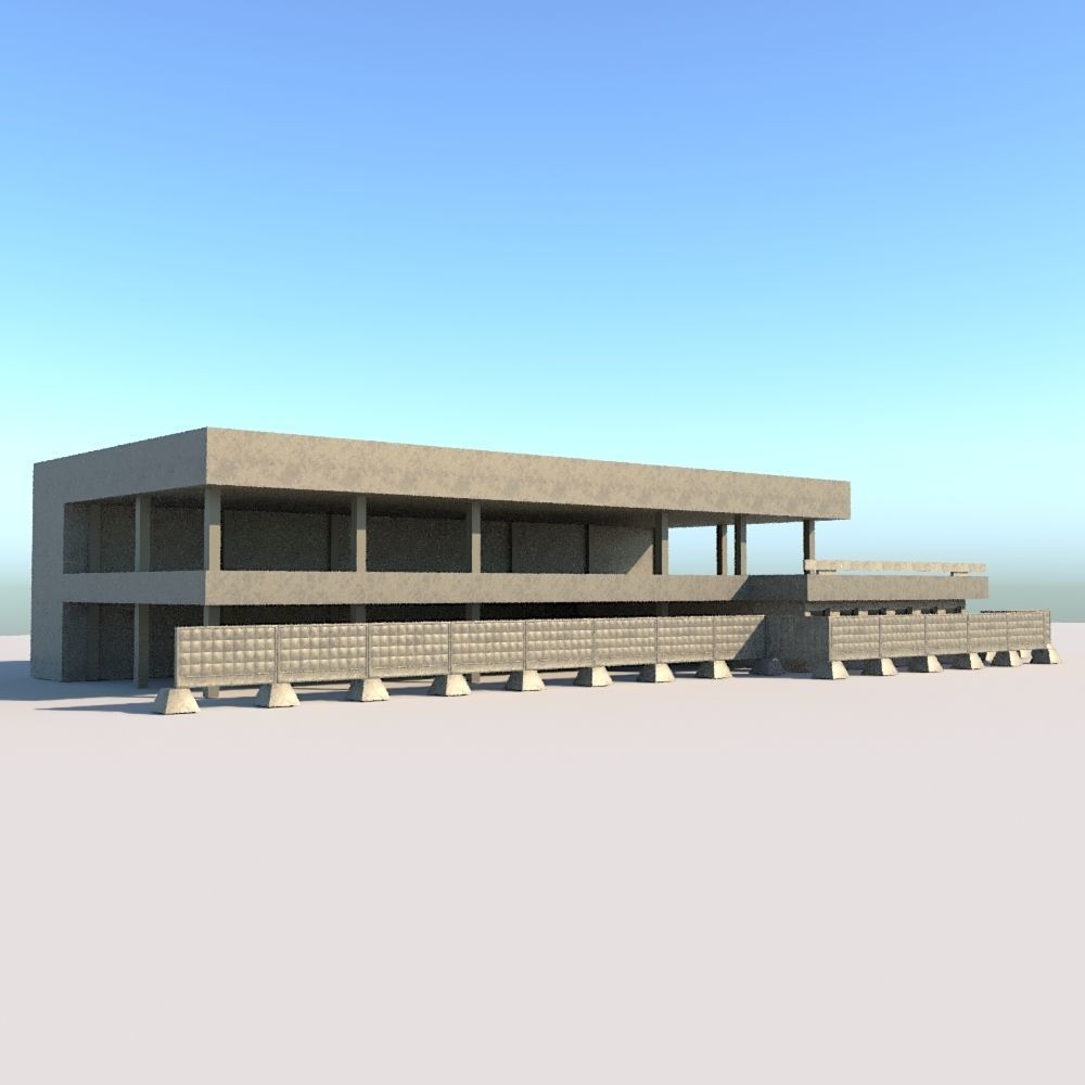 3D model bus station VR / AR / low-poly | CGTrader