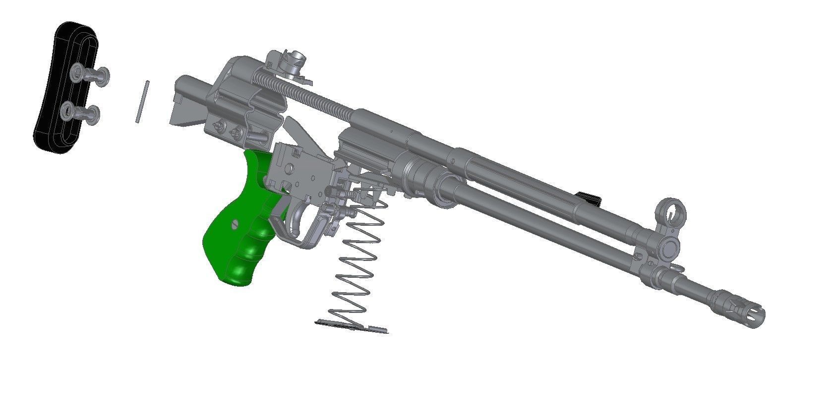 Heckler Koch G3 3D model | CGTrader