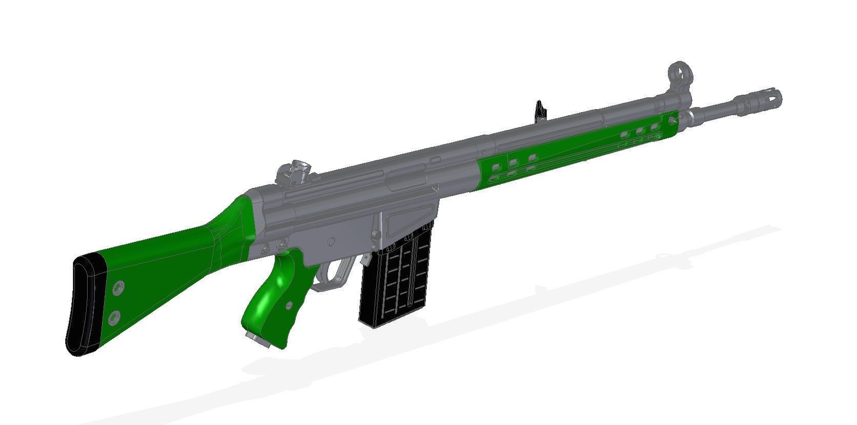 Heckler Koch G3 3D model | CGTrader