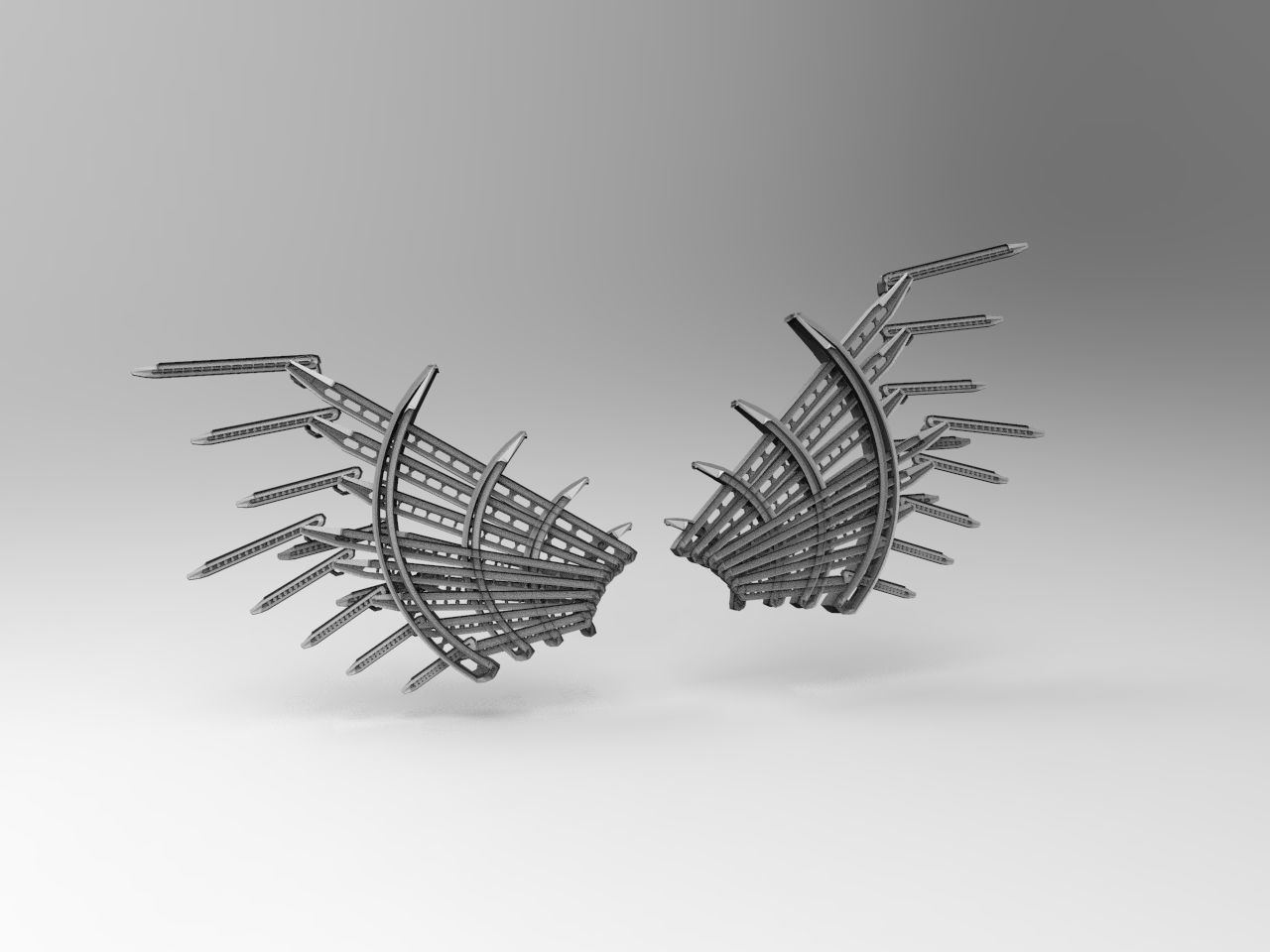 mech wings 2 free 3D model | CGTrader