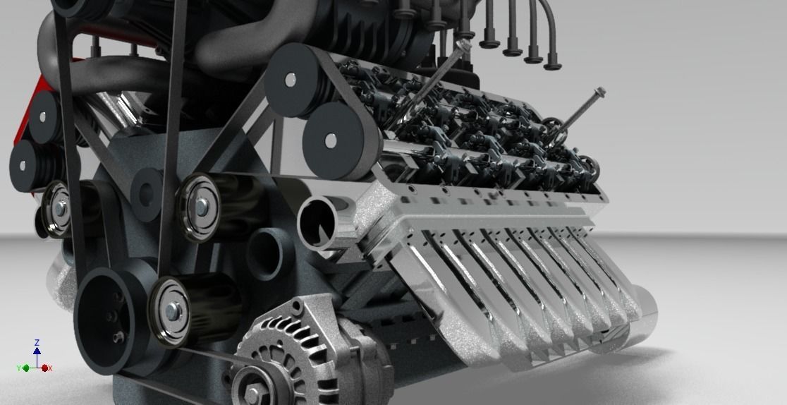 W16 Engine Muscle 3D model 3D printable | CGTrader