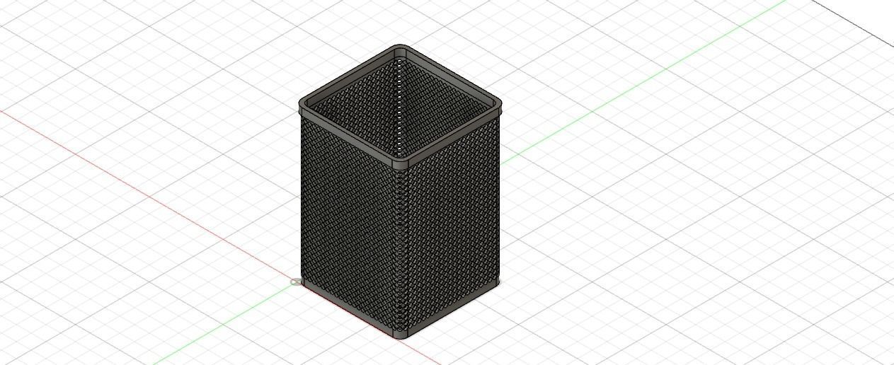 mesh pencil cup 3D model 3D printable | CGTrader
