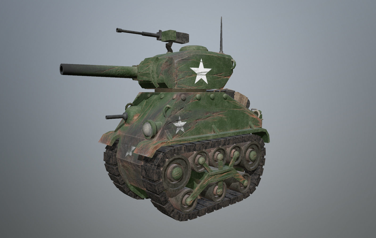 3D Model Collection Tanks Package of 4 Stylized Tanks Low Poly Game ...